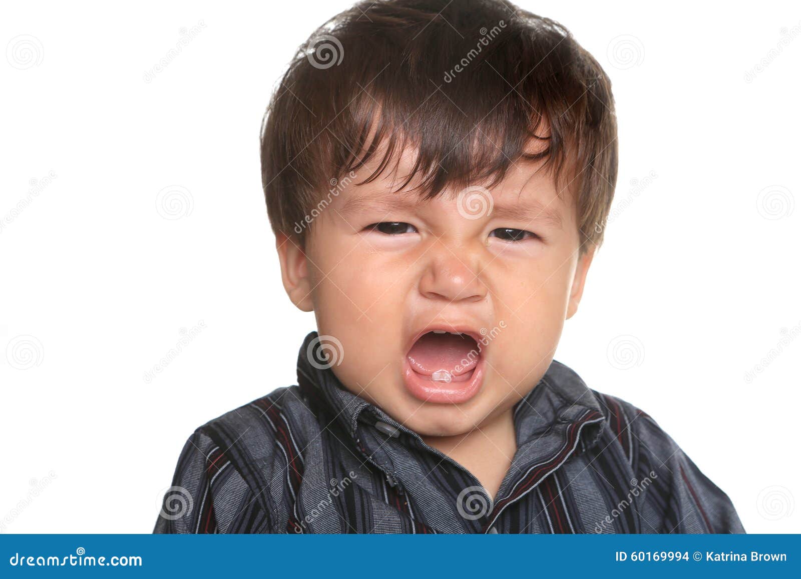Happy Adorable Expressive Baby on a White Background Stock Photo ...