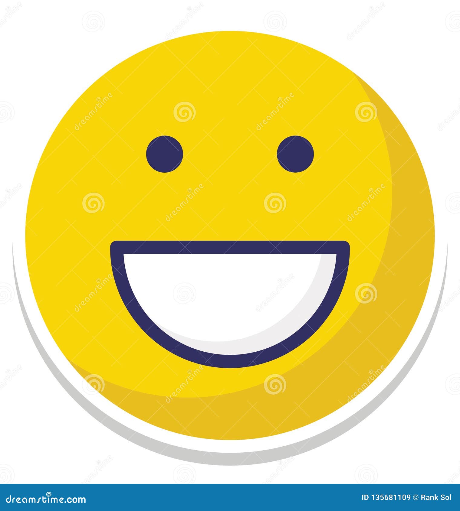 Happy, Adoring Vector Isolated Icon Which Can Easily Modify or Edit ...