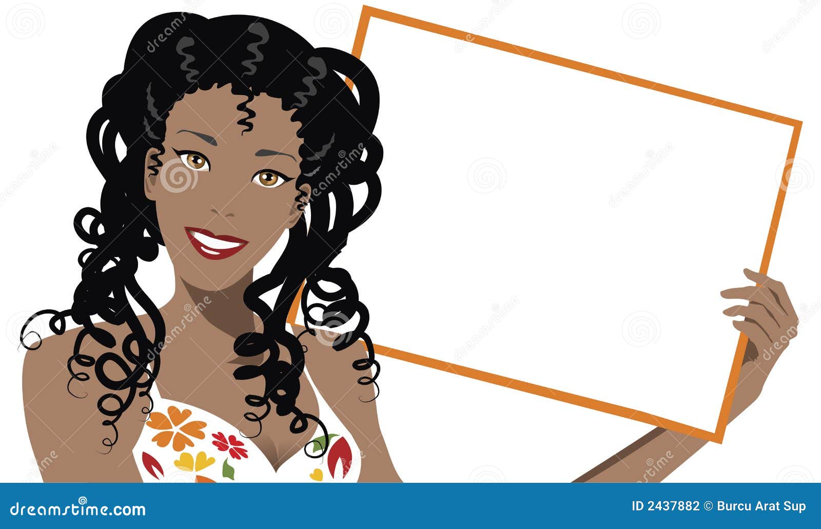 Happy Advertisement stock vector. Illustration of attractive - 2437882