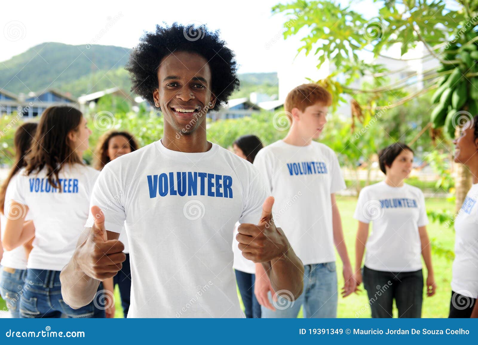 Happy African American Volunteer Stock Image - Image of latin ...