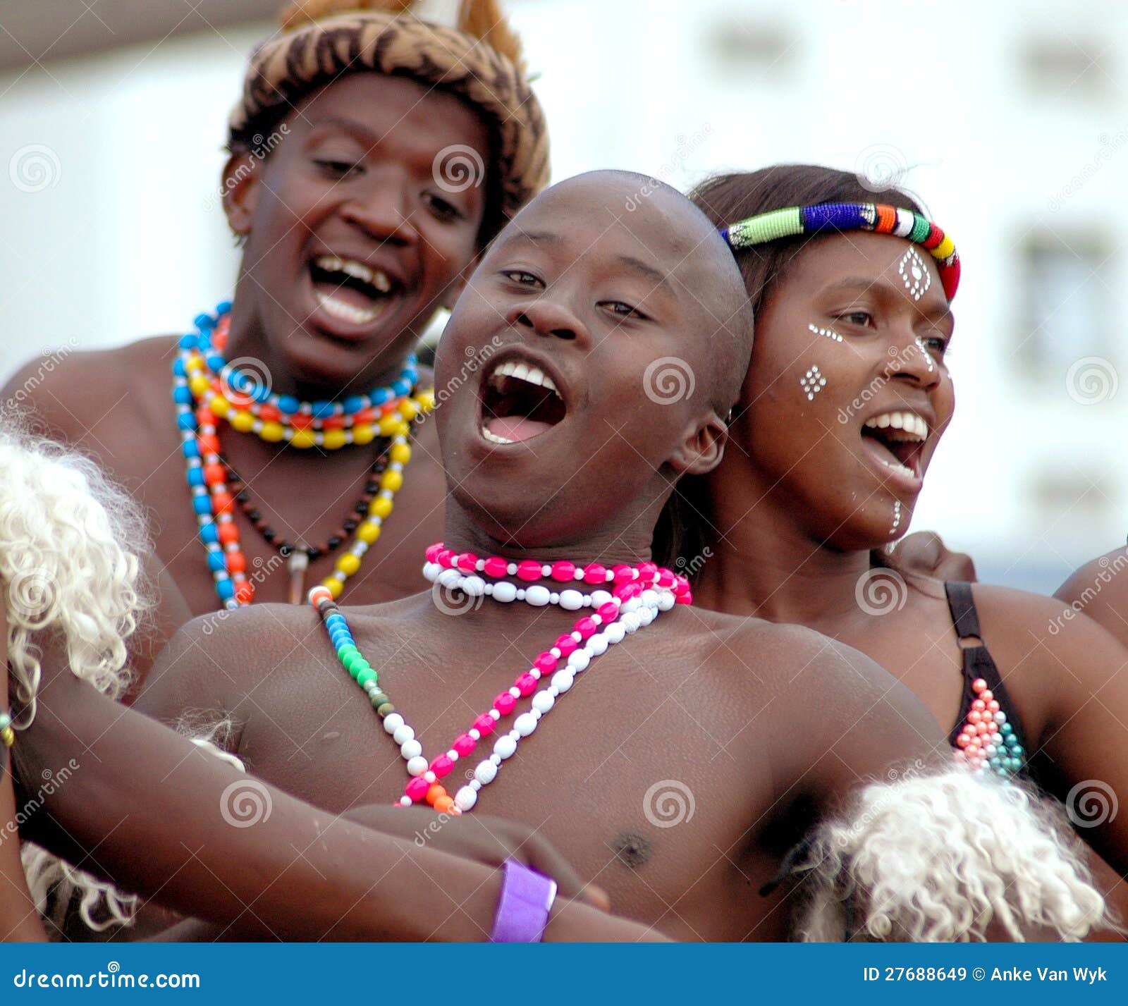 Happy African Dancers Singing Editorial Stock Image - Image of dance ...