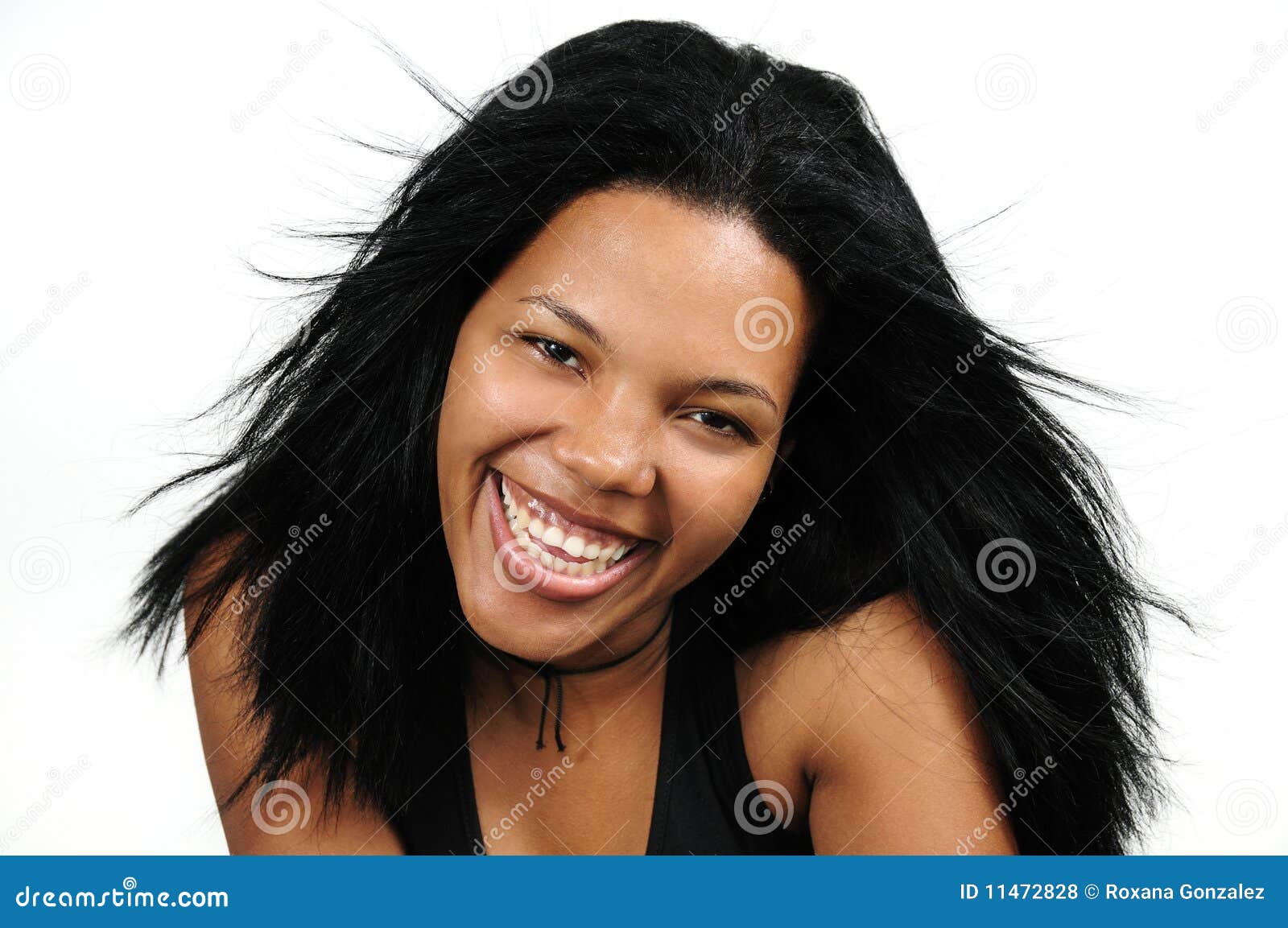 Happy African Hispanic Girl Stock Photo - Image of healthy, long: 11472828