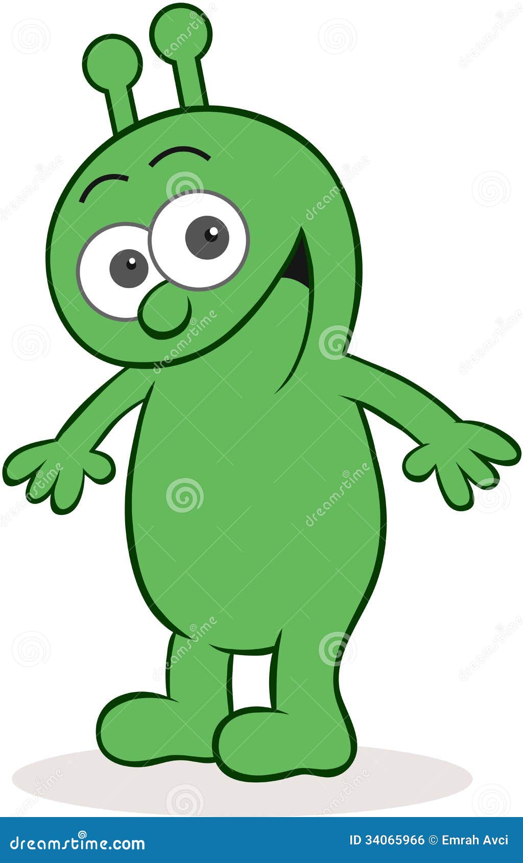 Happy Alien Royalty Free Stock Image - Image: 34065966
