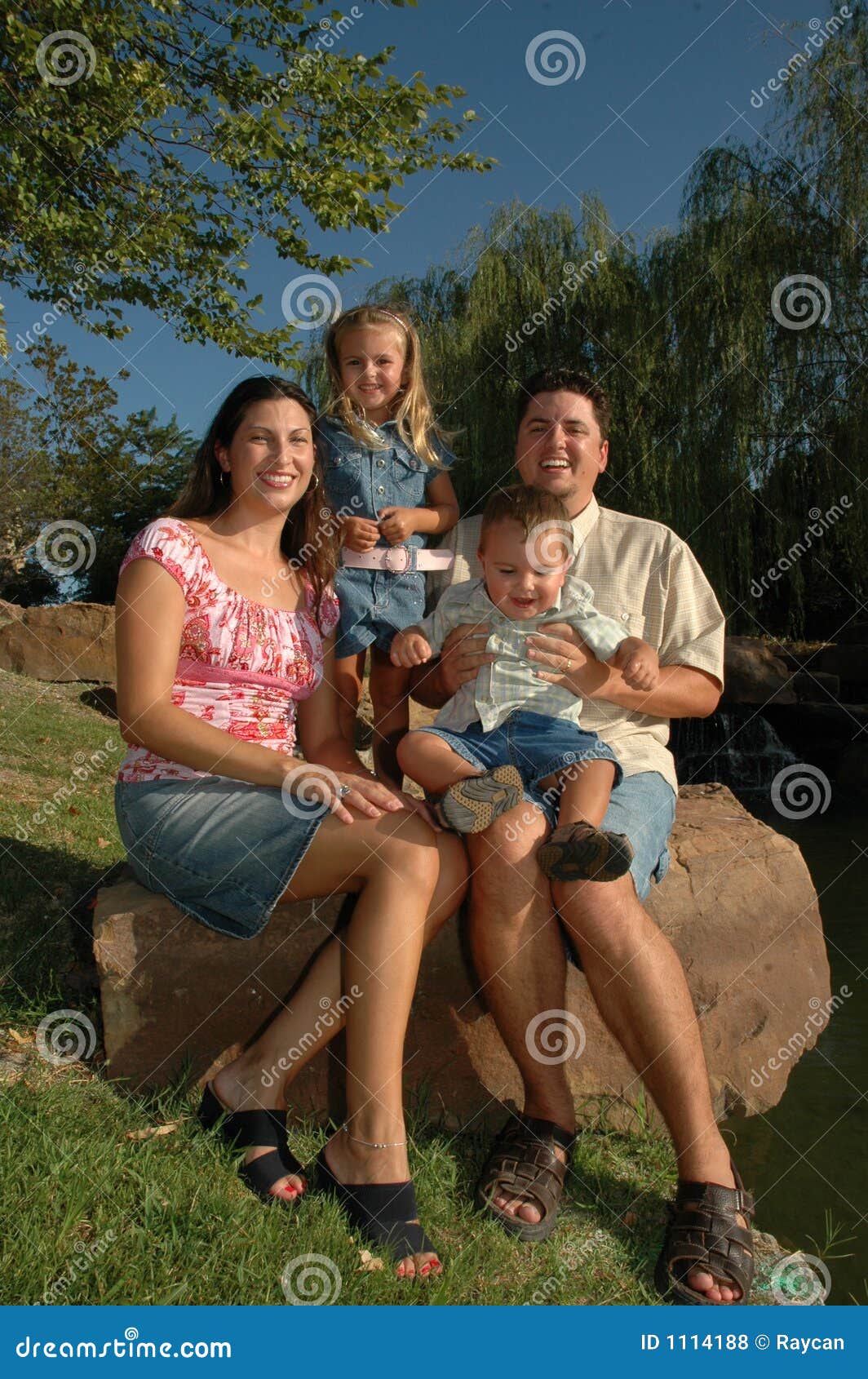 Happy American Family stock photo. Image of active, happiness - 1114188