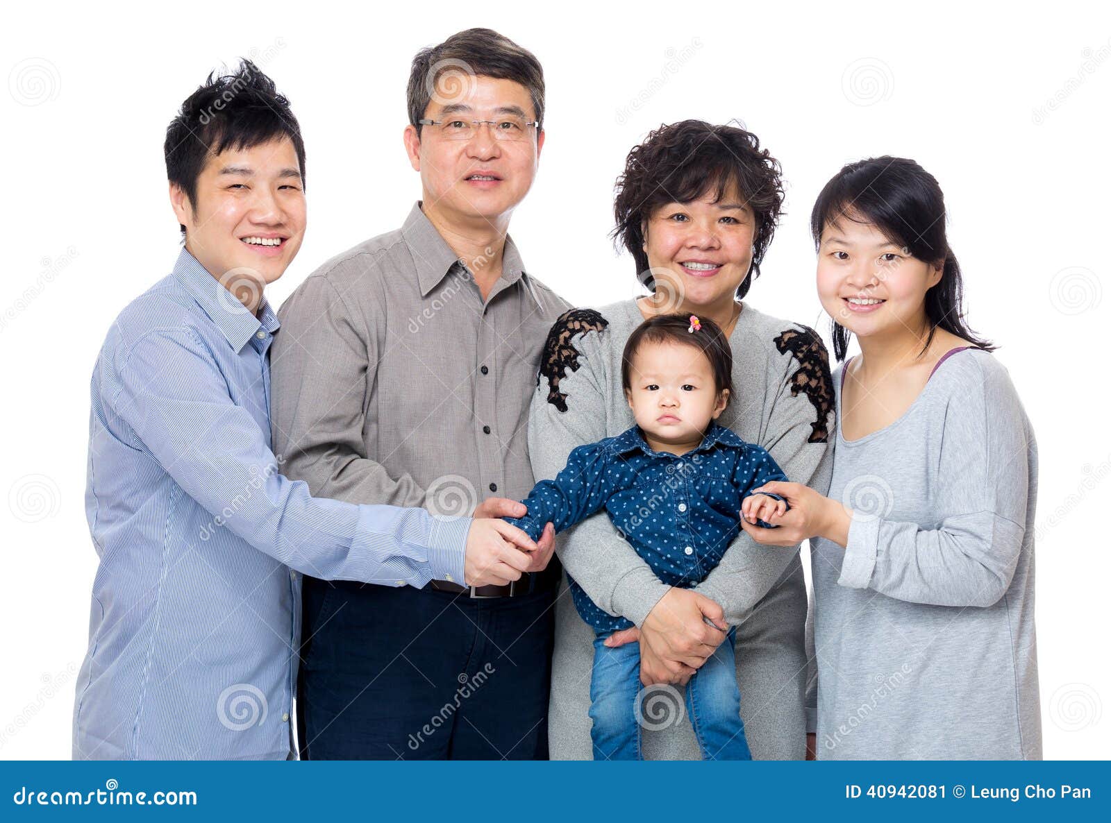 Happy Asia Family with Three Generation Stock Image - Image of japanese ...