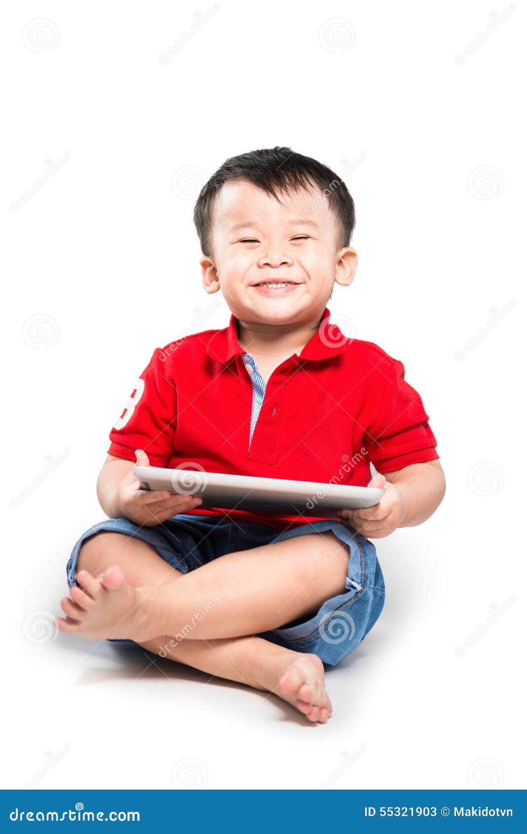 Happy Asian Boy Playing IPad Stock Image - Image of smiling, chinese ...