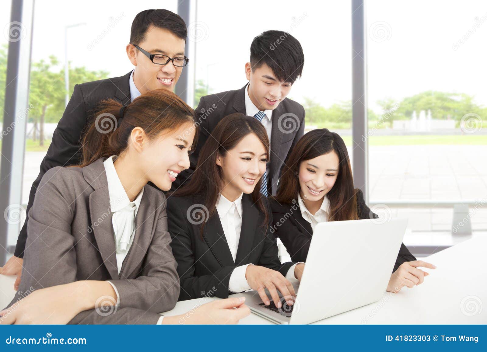 Happy Asian Business Team Working in Office Stock Image - Image of ... Happy Asian Business Team Working in Office Stock Image - Image of ...