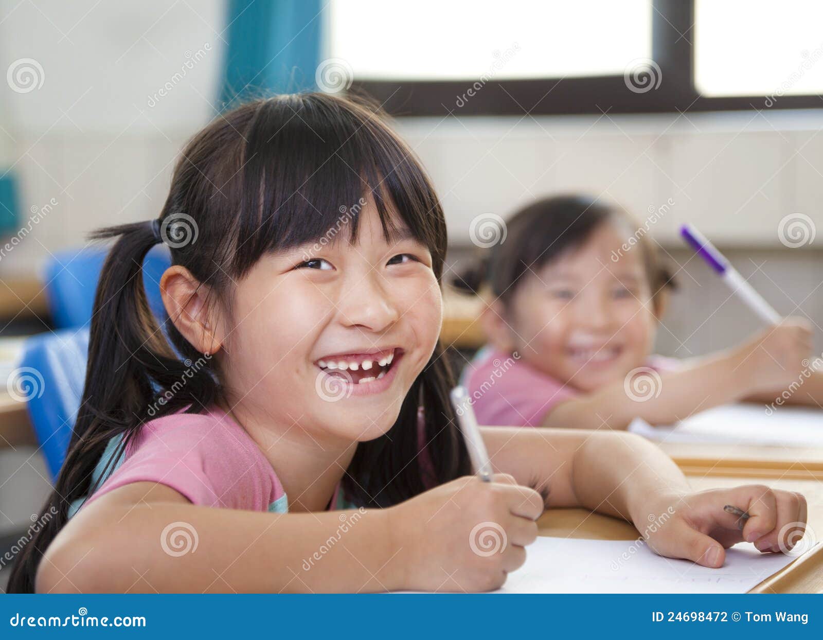 Happy asian children stock photo. Image of person, student - 24698472