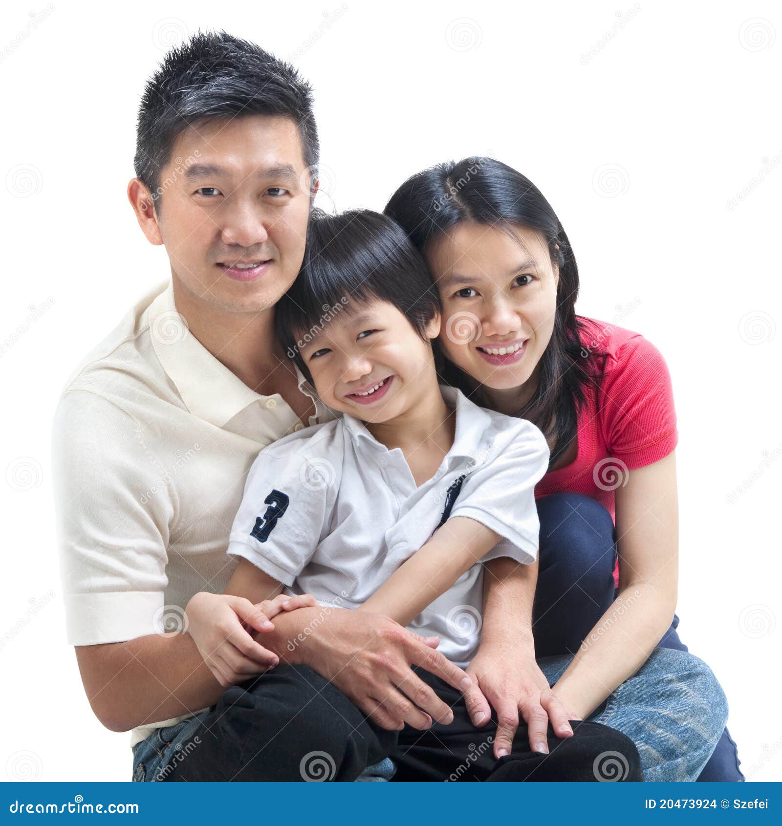 Happy Asian family stock photo. Image of floor, chinese - 20473924