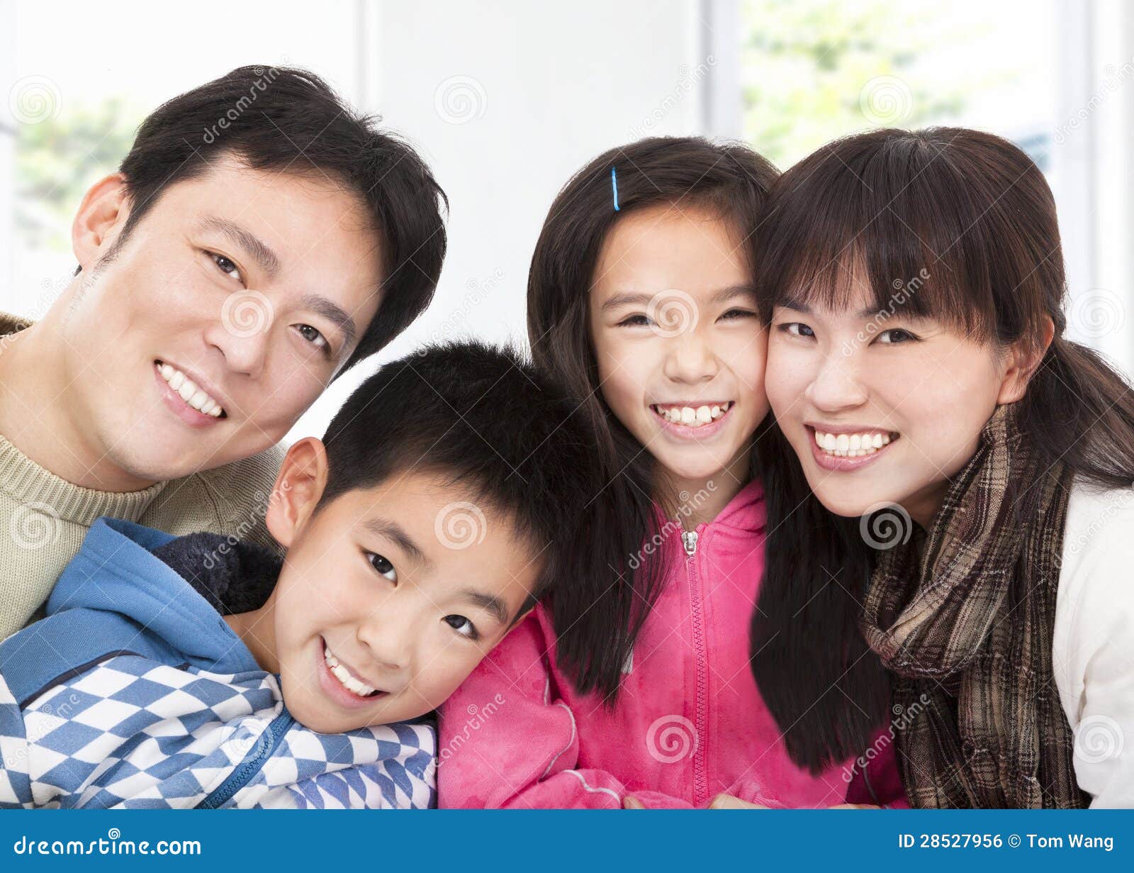 Happy asian family stock photo. Image of parent, portrait - 28527956