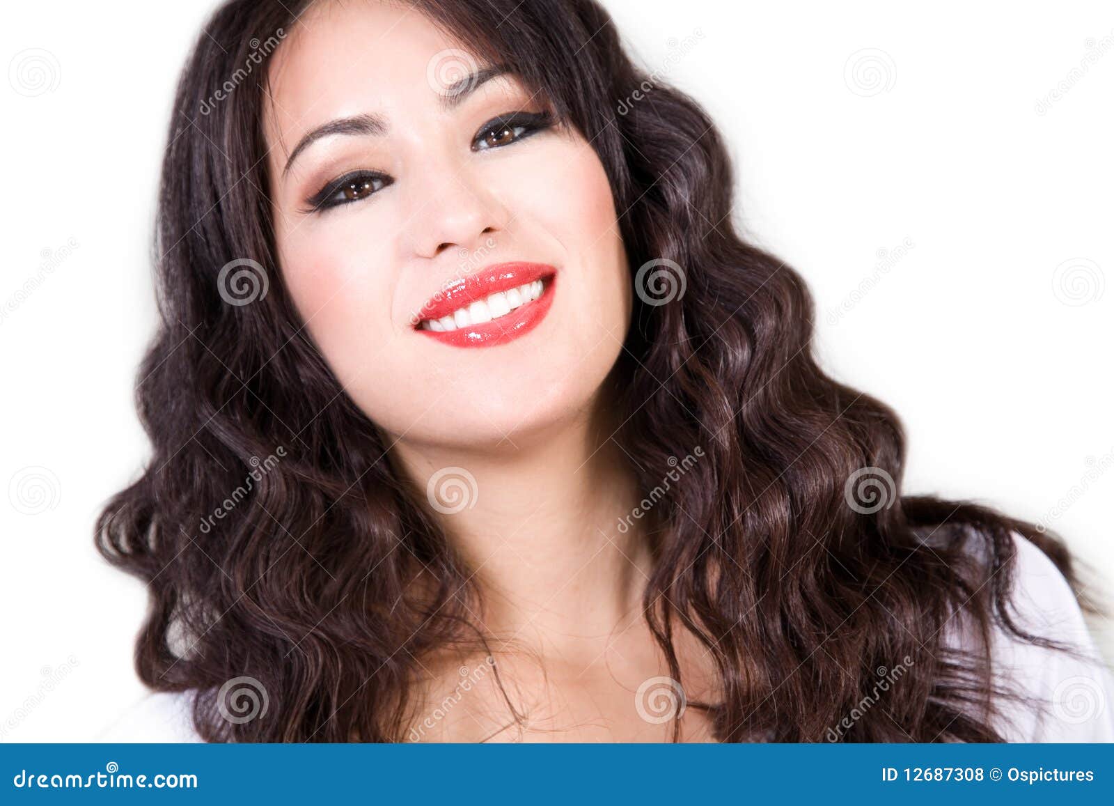 Happy asian girl stock photo. Image of women, smiling - 12687308