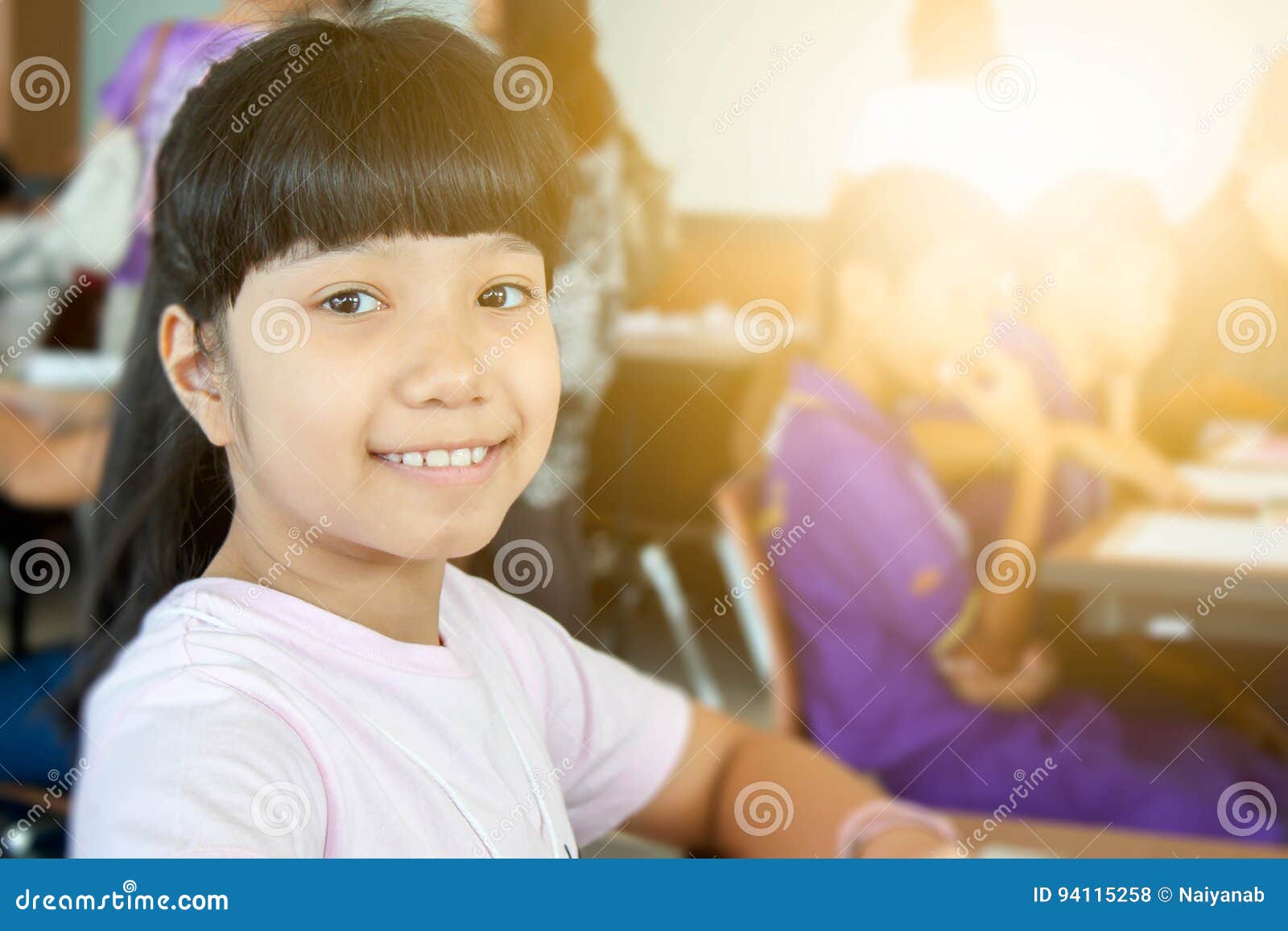 Happy Asian kid smiling stock photo. Image of childhood - 94115258