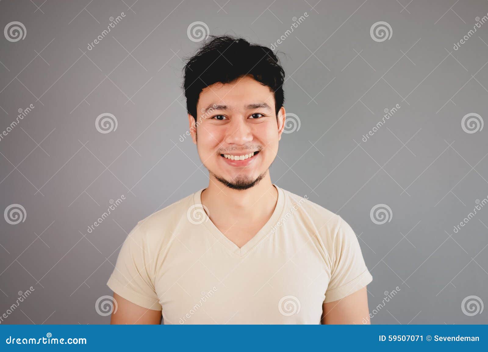 Happy Asian man. stock image. Image of positive, smiling - 59507071
