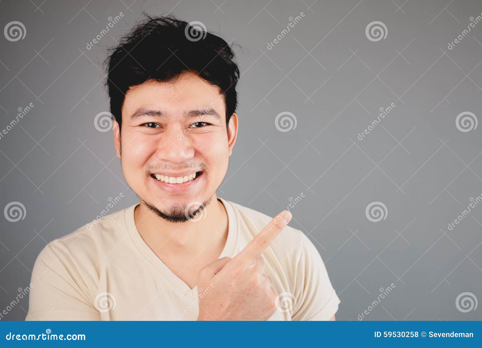Happy Asian man. stock photo. Image of friendly, face - 59530258