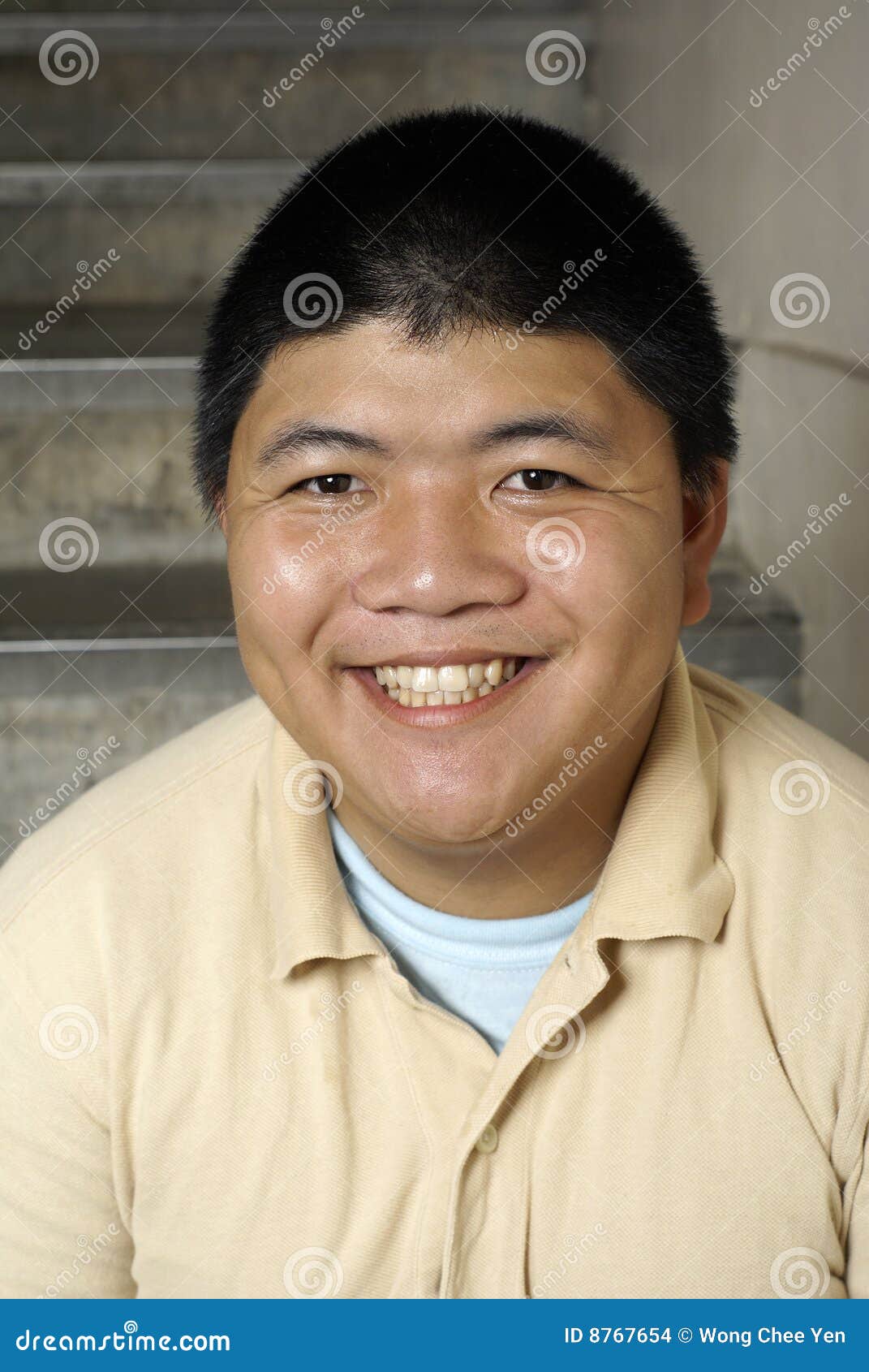 Happy asian man portrait stock photo. Image of urban, happy - 8767654