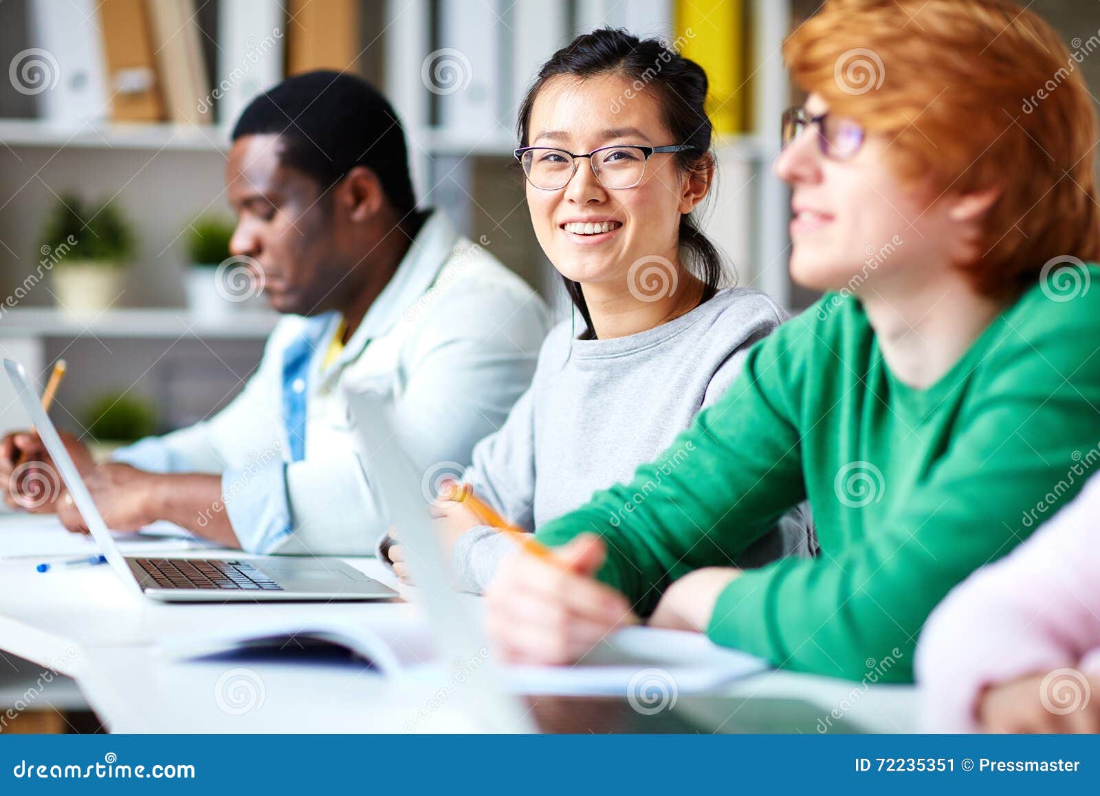 Happy Asian student stock image. Image of young, education - 72235351