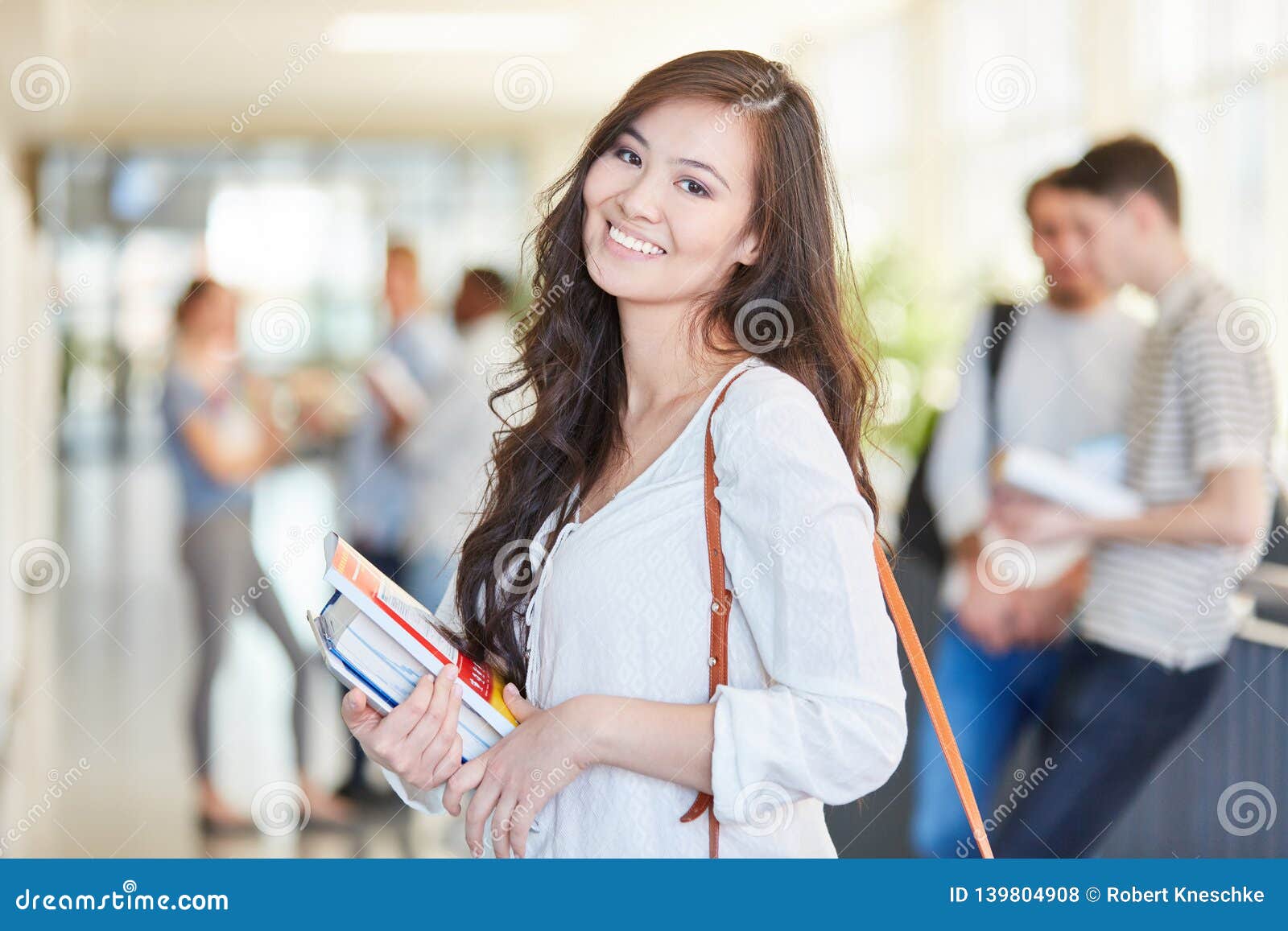 Happy Asian Student in the Uni Stock Photo - Image of school, learn ...