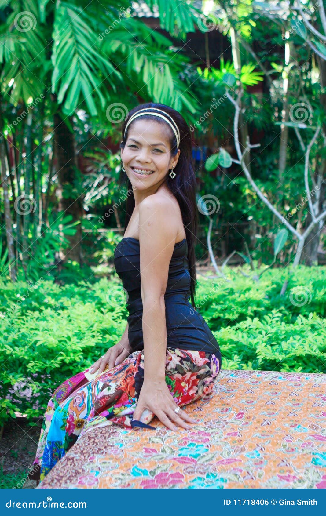 Happy Asian woman. stock photo. Image of gorgeous, asian - 11718406