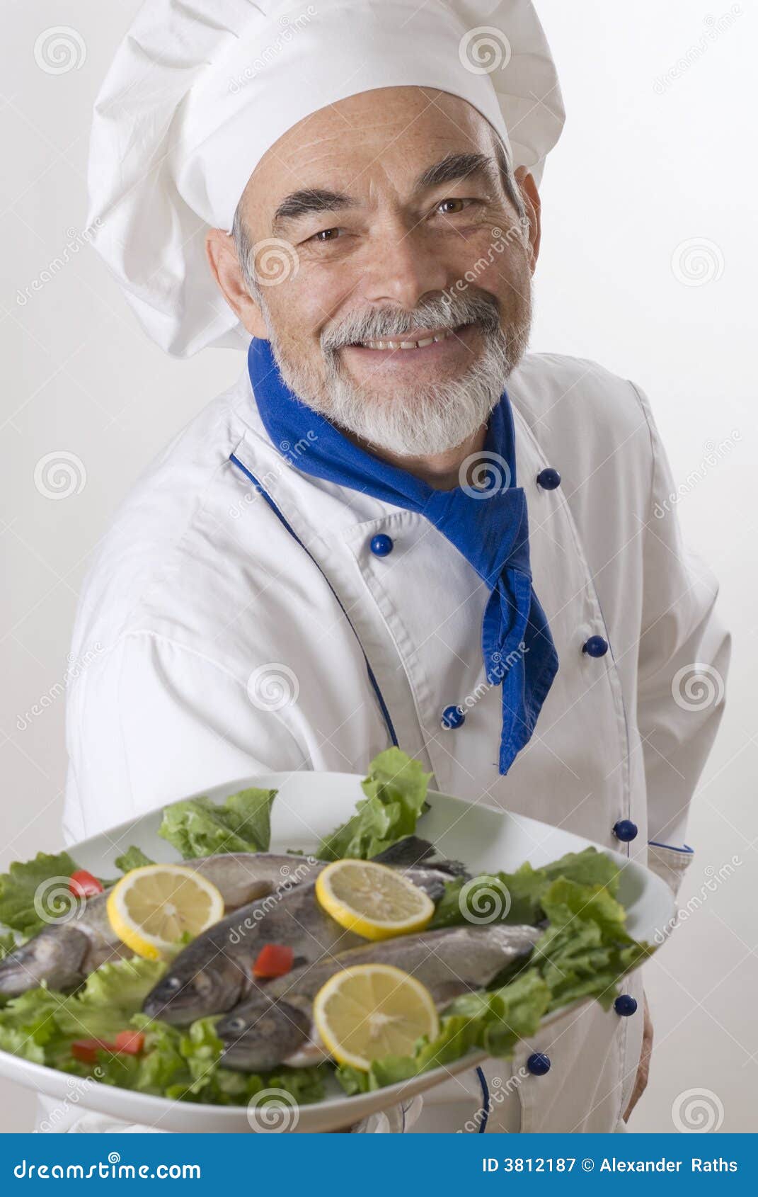 Happy attractive cook stock image. Image of smiling, serving - 3812187