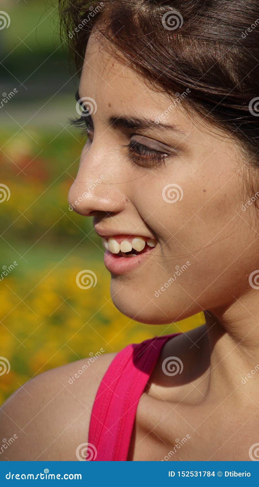 Happy Attractive Peruvian Female Stock Photo - Image of pretty ...