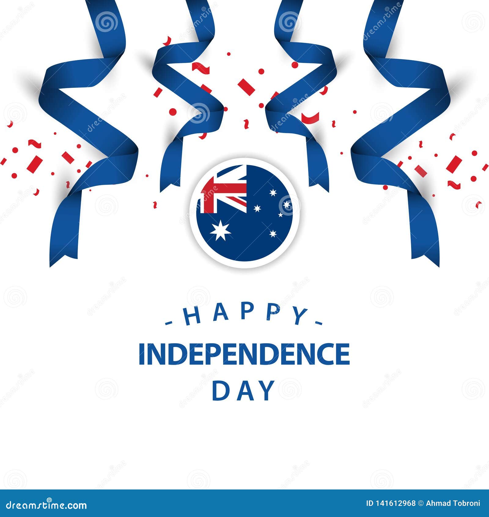 Happy Australia Independence Day Vector Template Design Illustration ...