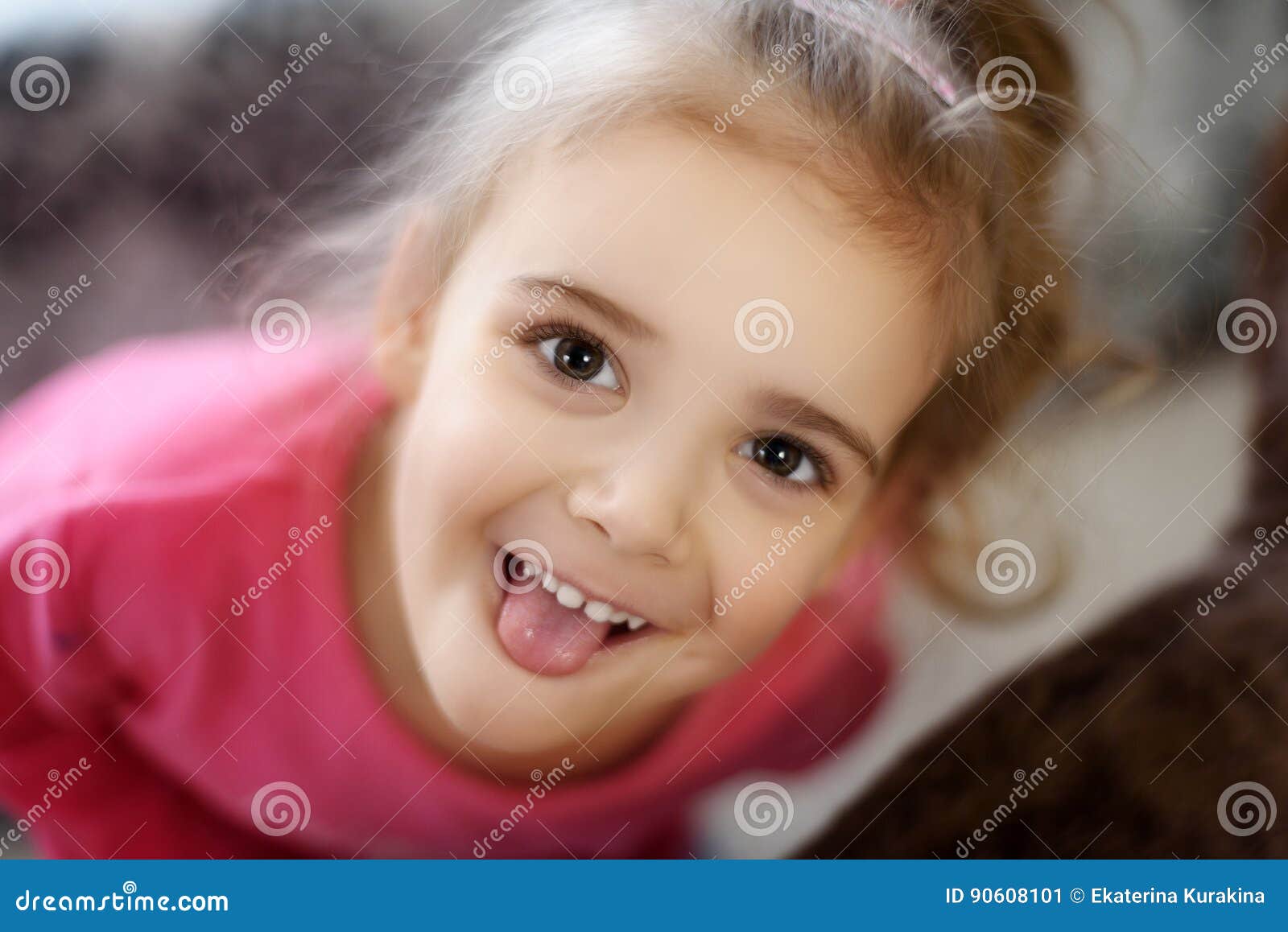 Happy Autistic Girl Smiling Stock Image - Image of natural, human: 90608101