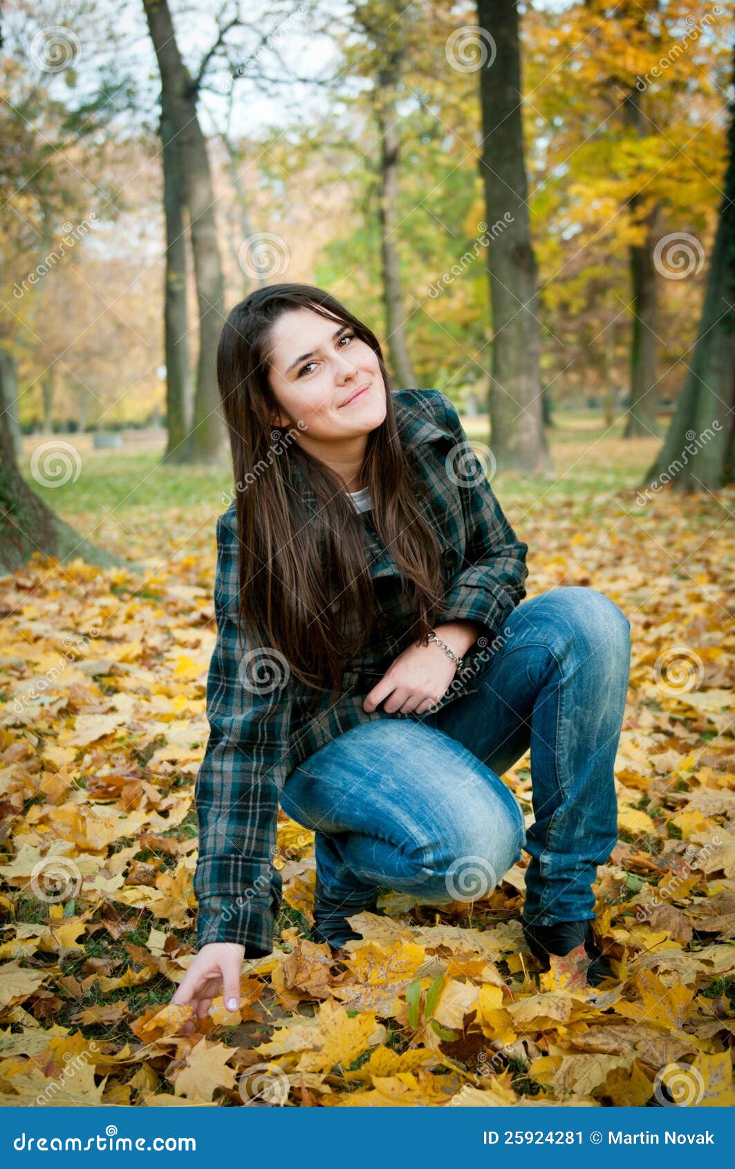 Happy Autumn Lifestyle Portrait Stock Image - Image of portrait ...