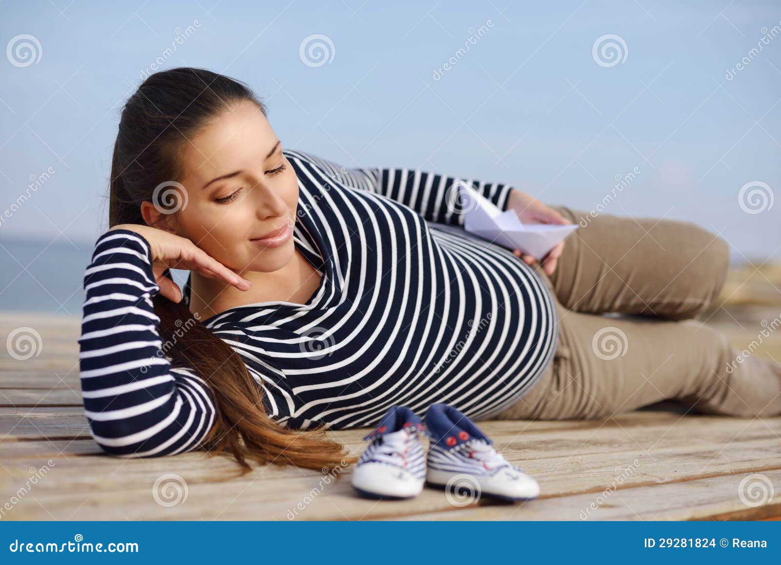 Happy awaiting stock photo. Image of mother, maternity - 29281824