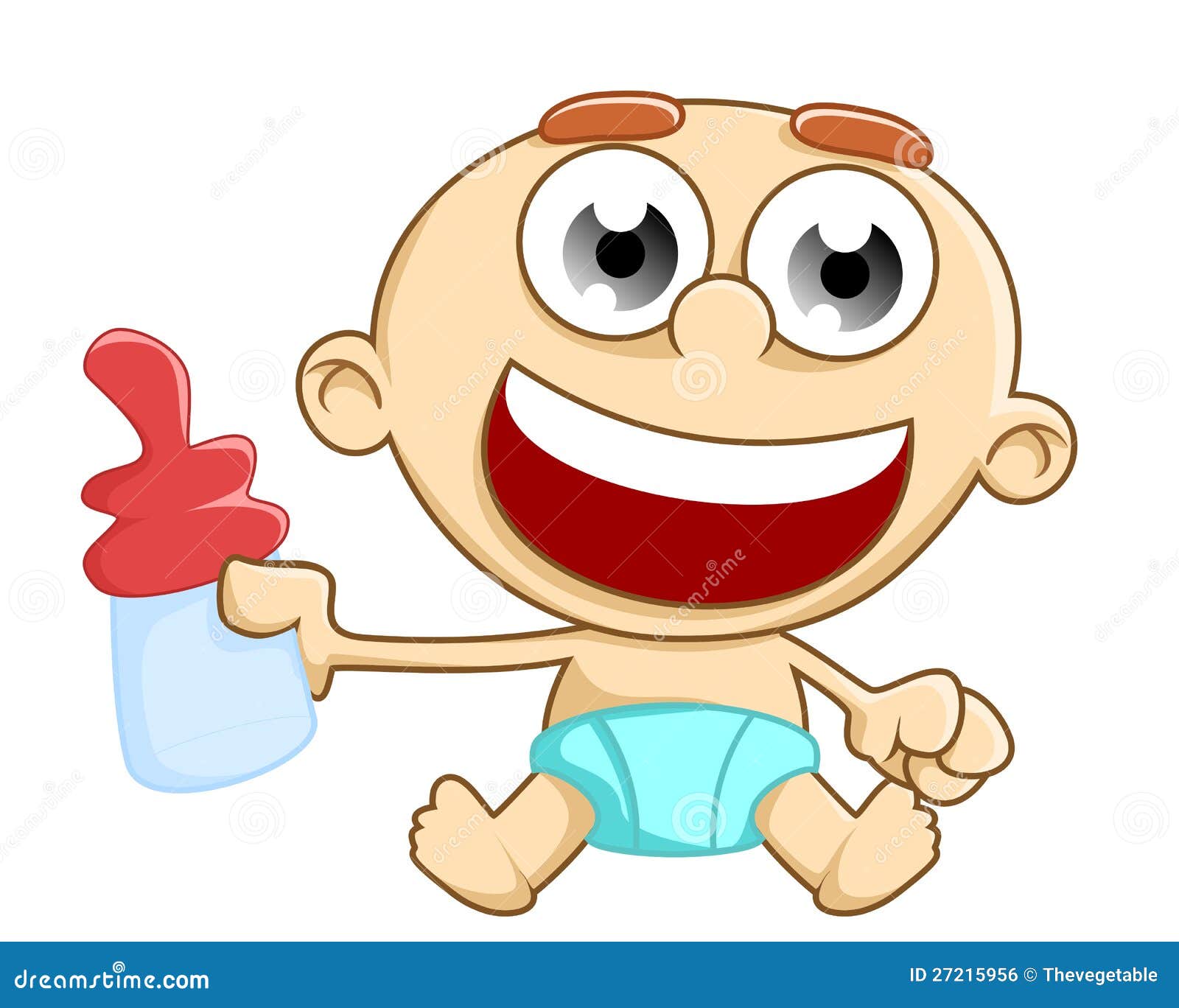Happy babby stock illustration. Illustration of beautiful - 27215956