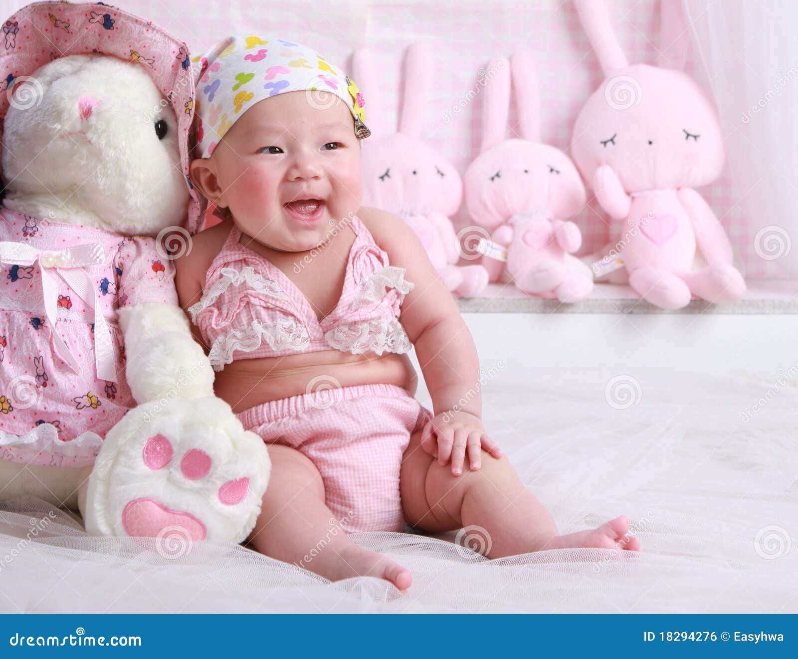 Happy baby stock photo. Image of chubby, cherubic, babyhood - 18294276