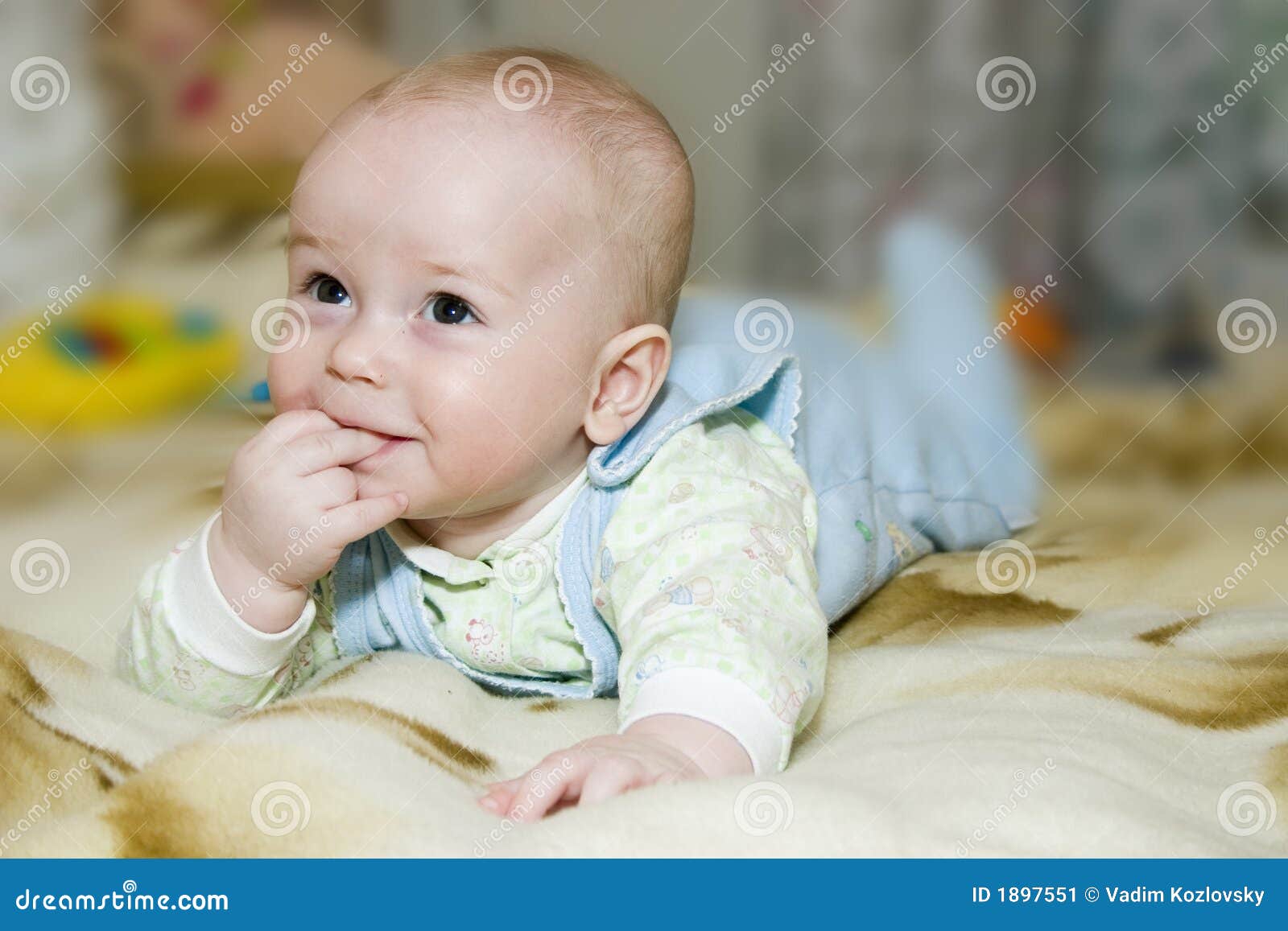Happy baby stock image. Image of kids, childhood, hand - 1897551