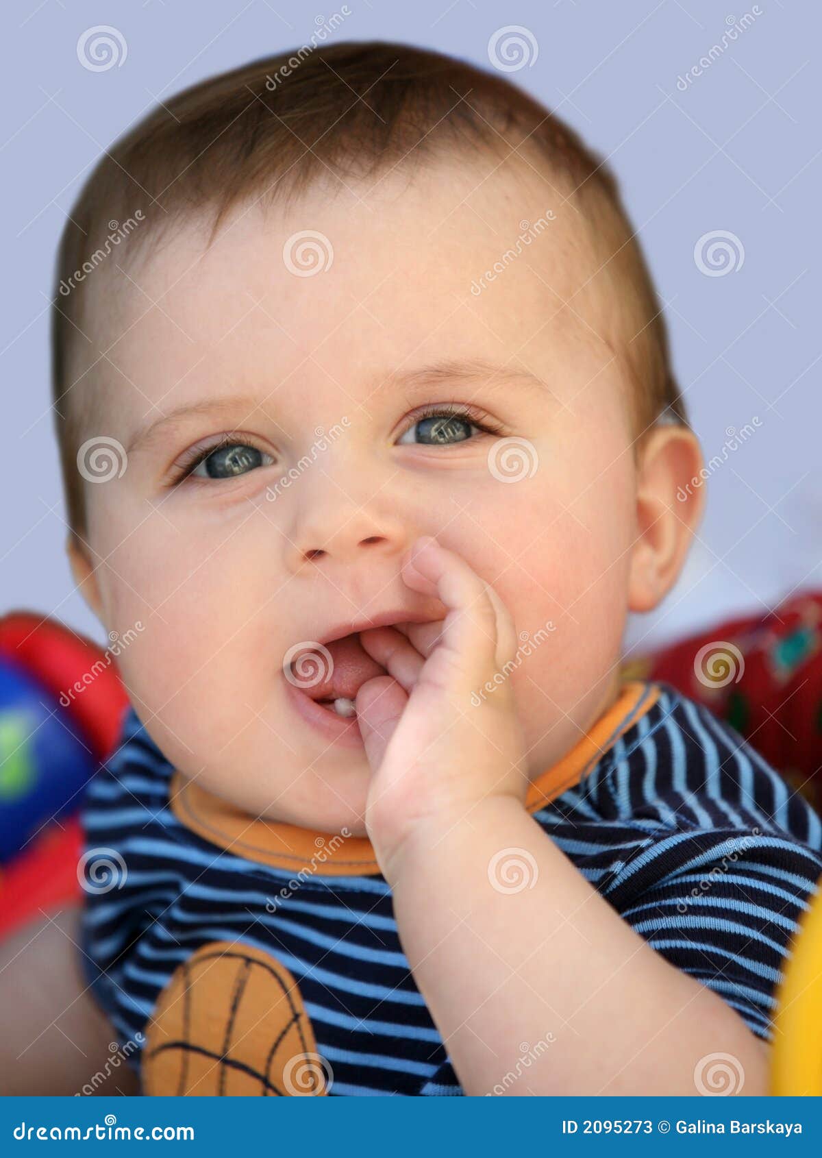 Happy baby stock image. Image of infant, nursery, looking - 2095273