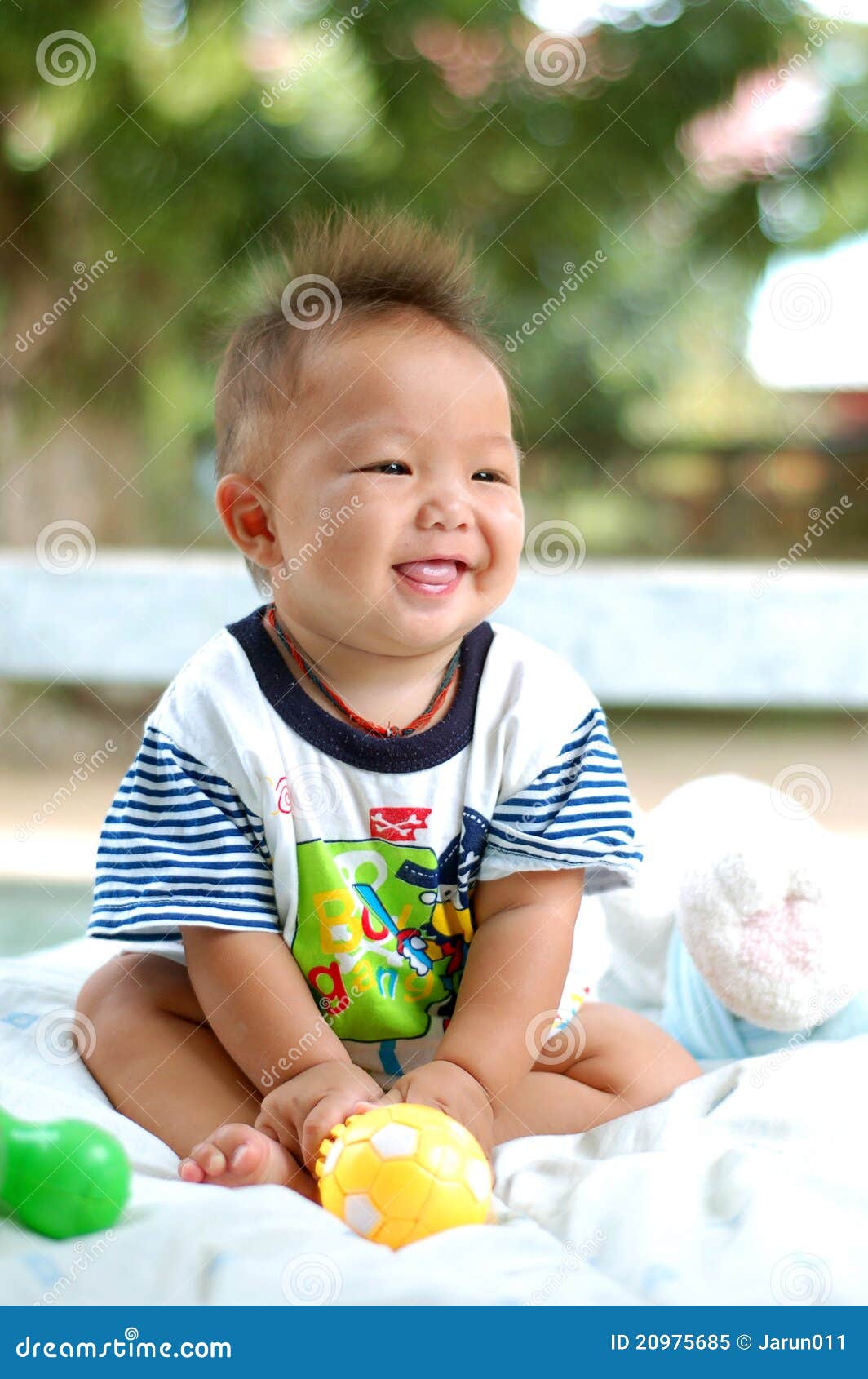 Happy baby stock image. Image of young, asia, thailand - 20975685