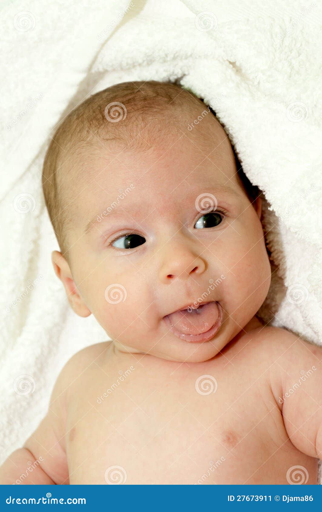 Happy baby stock image. Image of crawling, emotional - 27673911