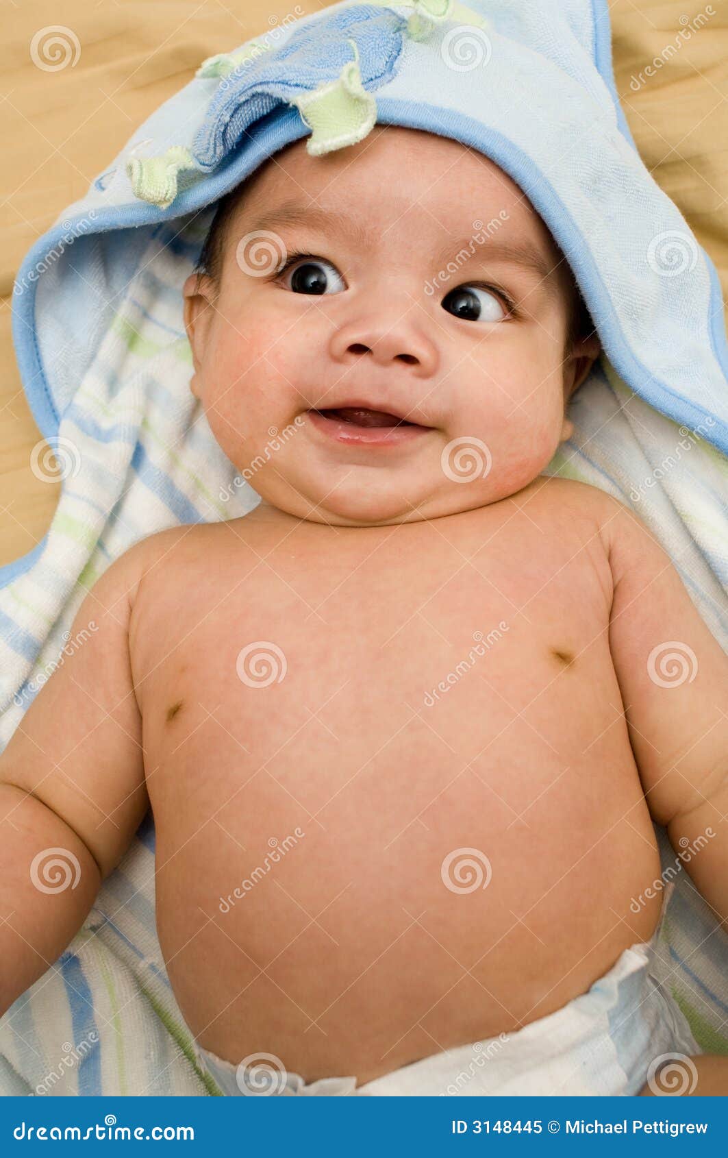Happy baby stock image. Image of months, caucasian, smile - 3148445