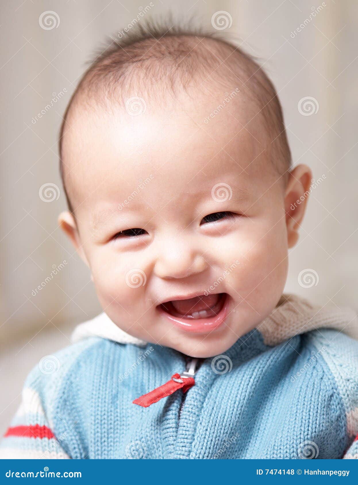 Happy baby stock photo. Image of asian, expression, head - 7474148