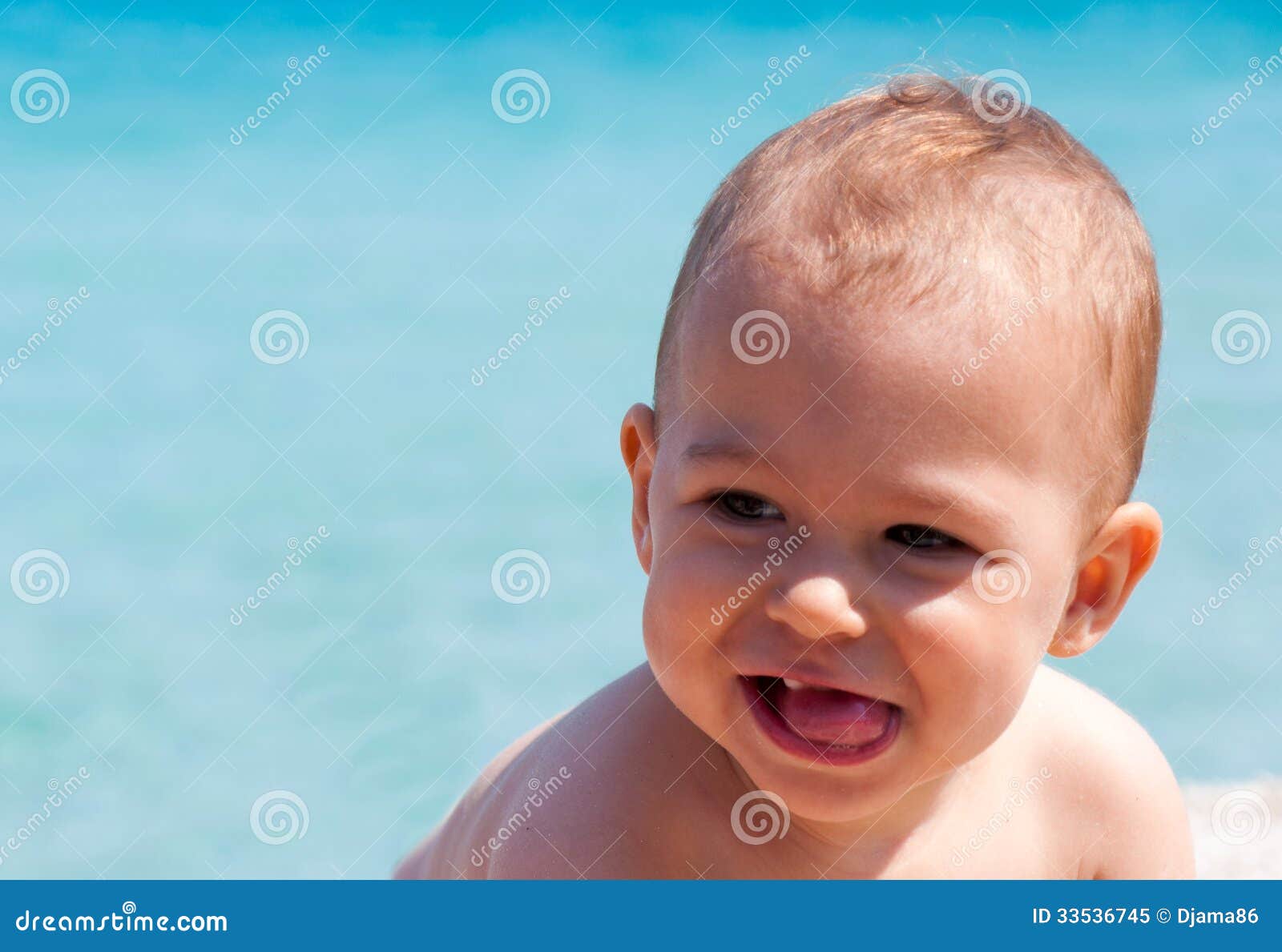 Happy baby stock image. Image of close, funny, beauty - 33536745