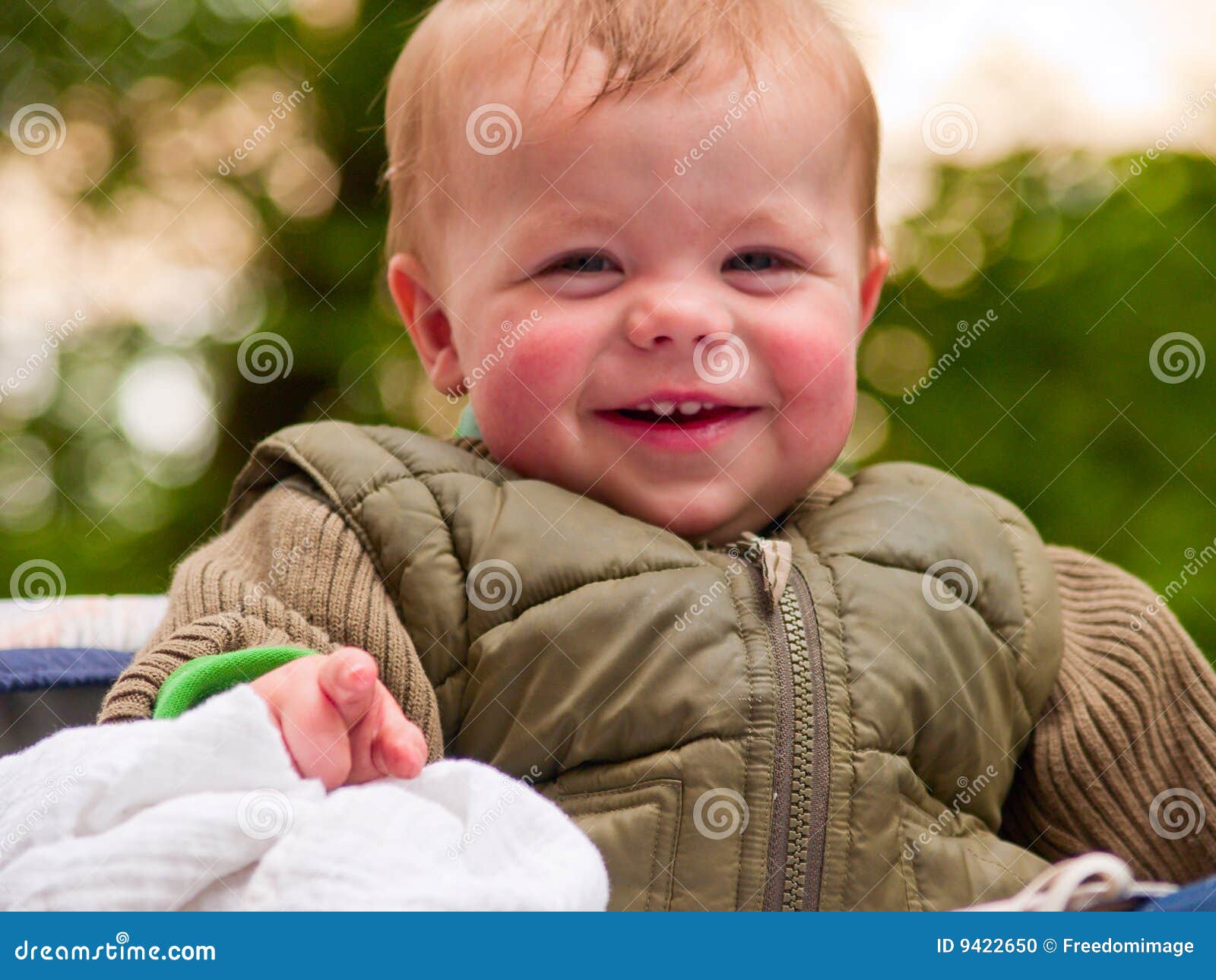 Happy Baby Boy Laughing with Joy Stock Photo - Image of caucasian ...