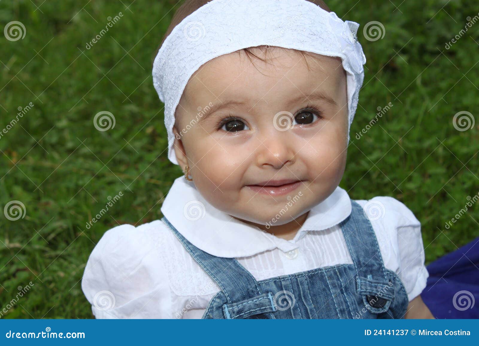 Happy baby girl stock image. Image of adorable, funny - 24141237