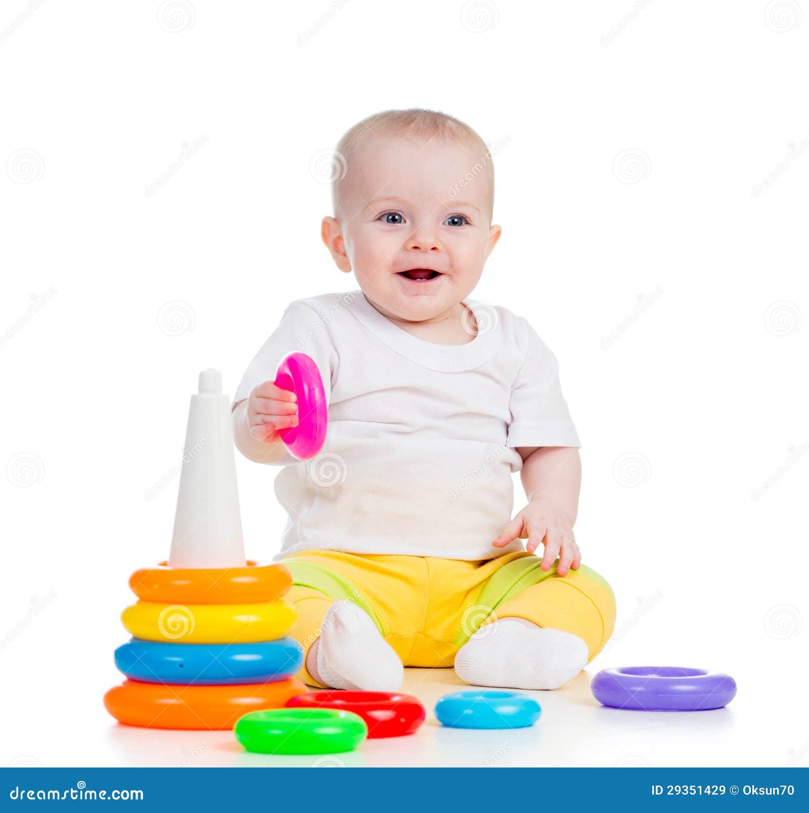 Happy baby girl playing stock image. Image of playground - 29351429