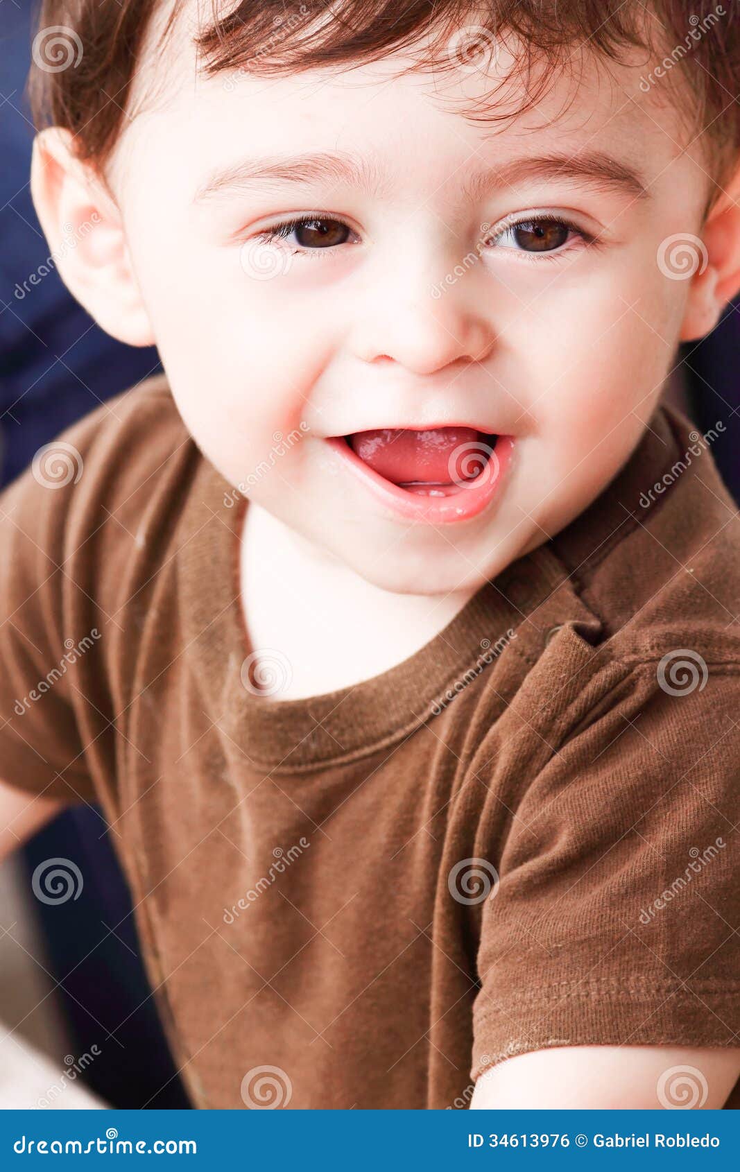 Happy baby stock photo. Image of caucasian, hair, emotion - 34613976