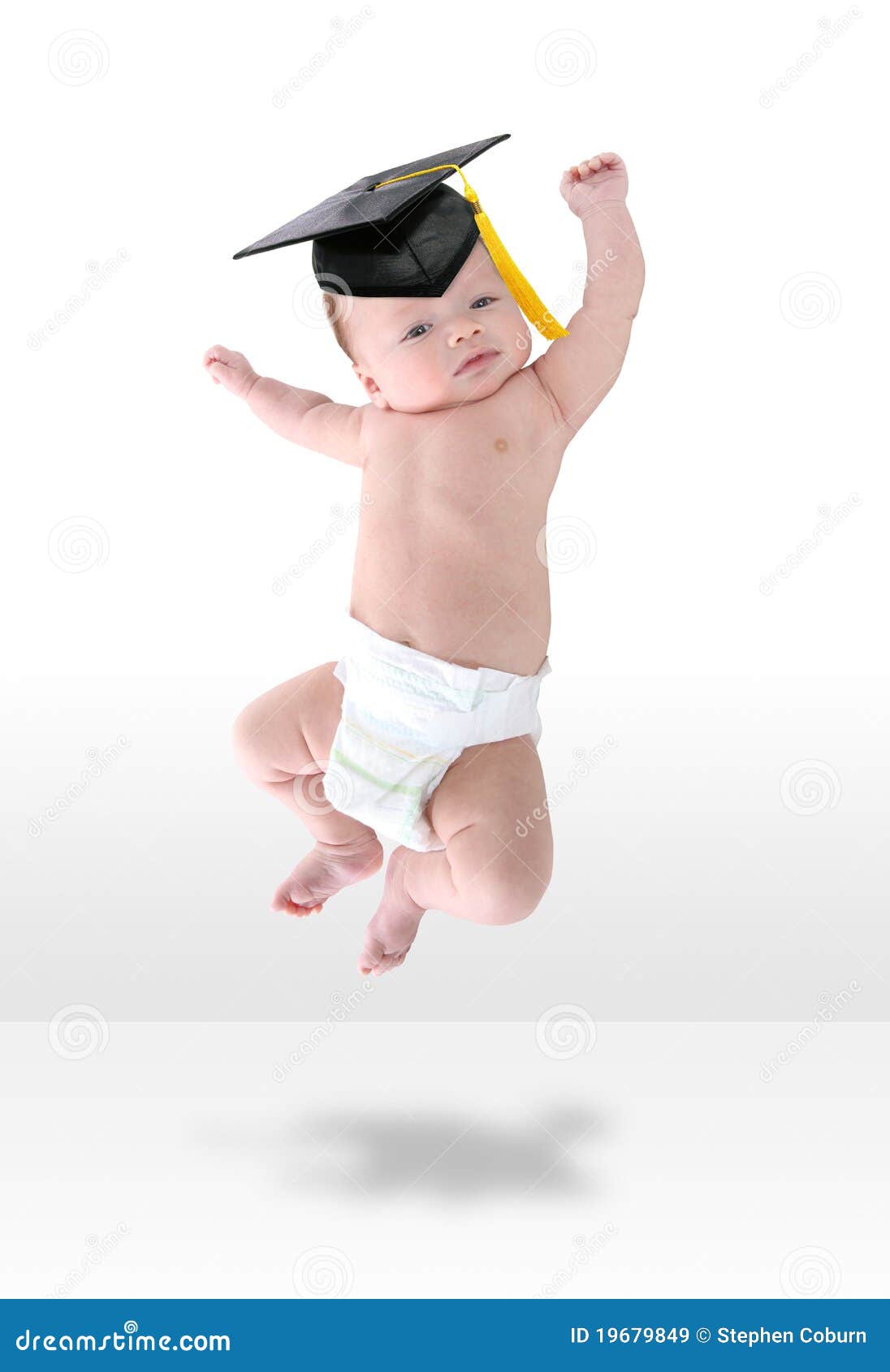 Happy Baby Jumpign for Joy stock image. Image of emotion - 19679849
