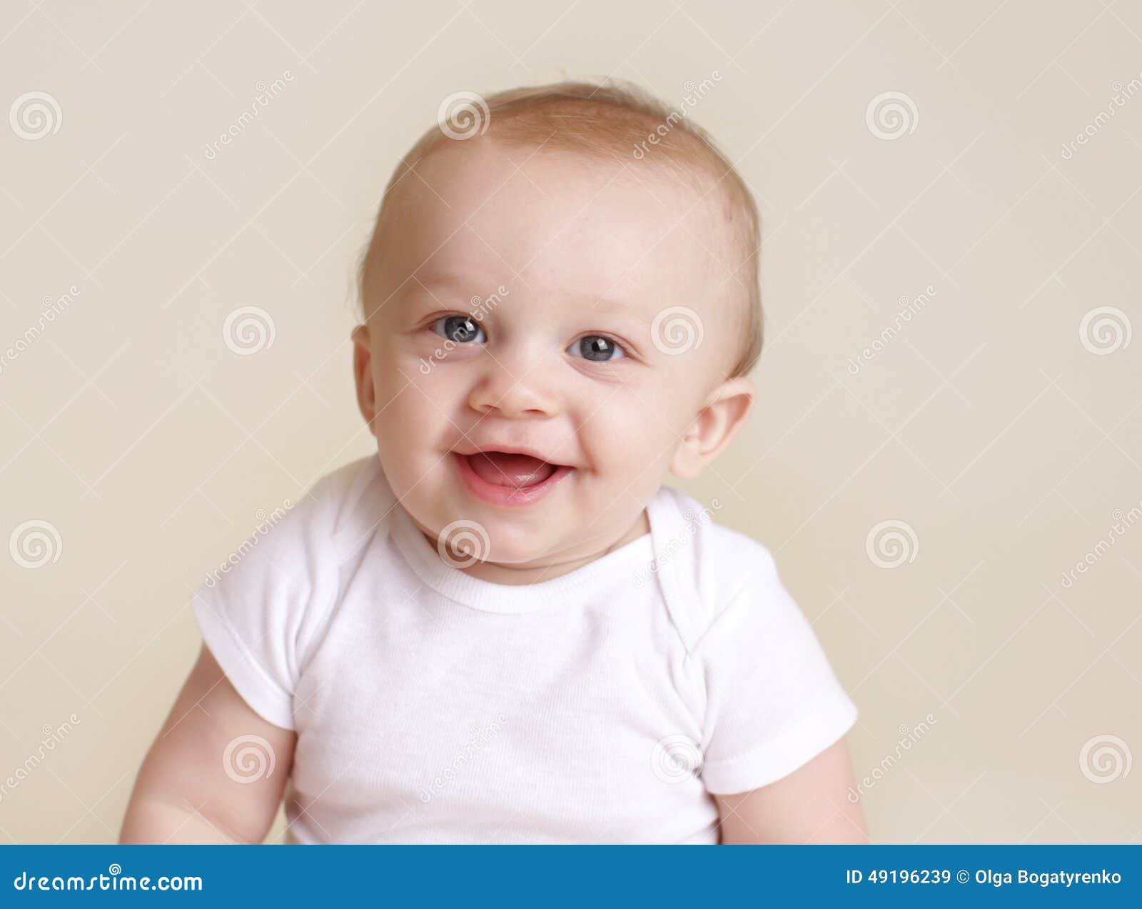 Happy Baby Smiling and Laughing Stock Image - Image of milestones ...