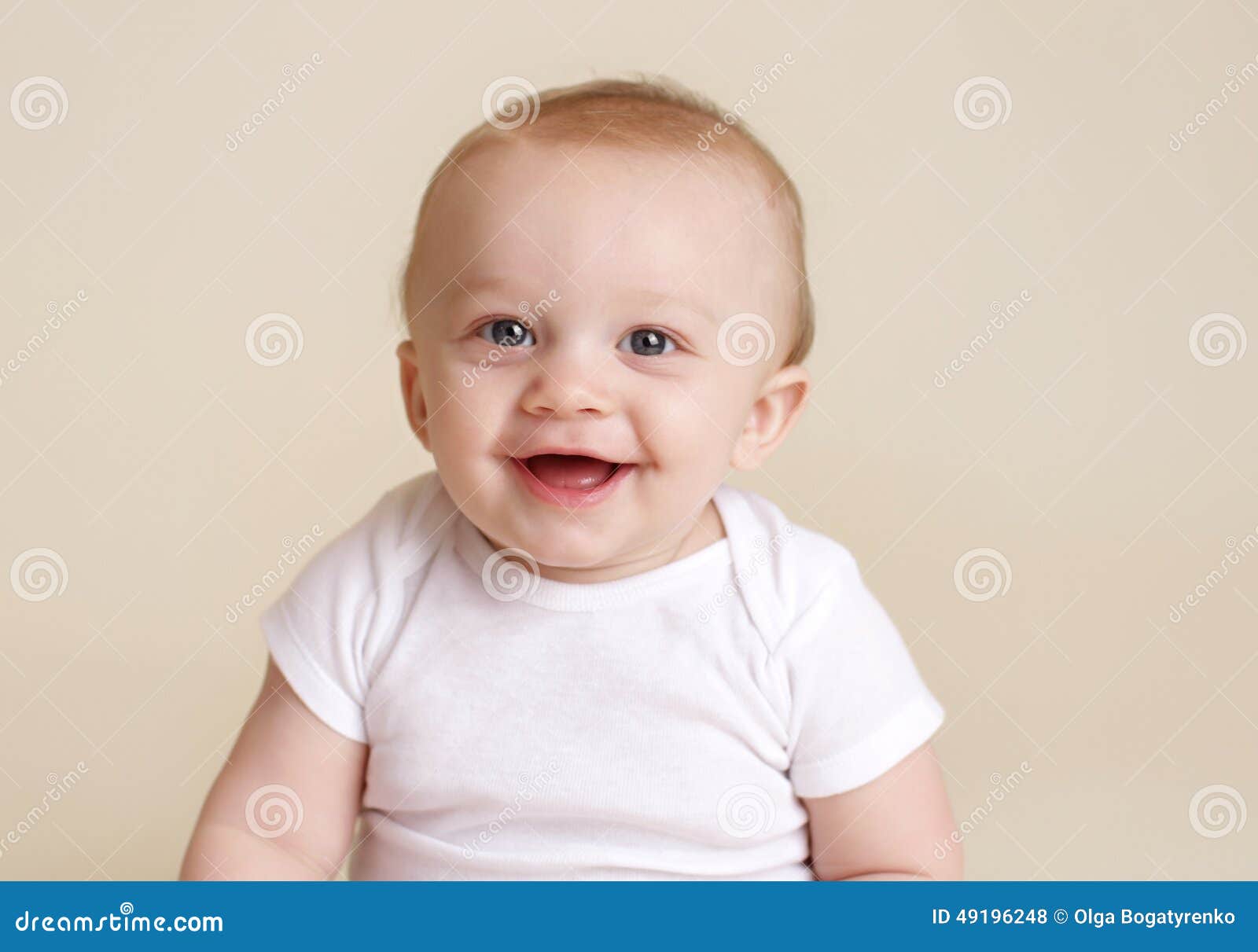 Happy Baby Smiling and Laughing Stock Photo - Image of camera, happy ...