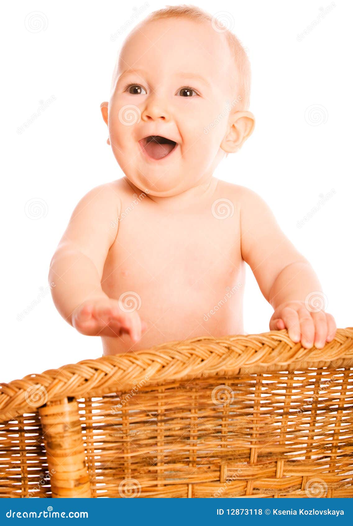 Happy baby stands stock photo. Image of healthcare, child - 12873118