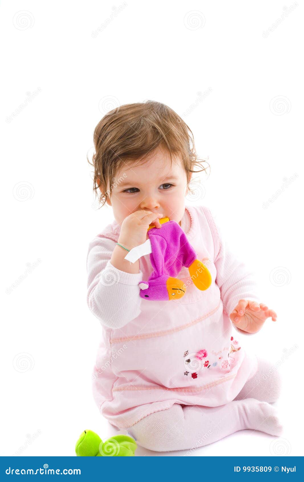 Happy baby teething stock image. Image of female, girls - 9935809