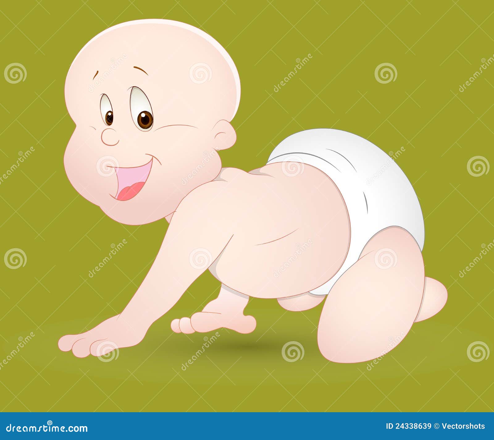 Happy Baby Vector stock vector. Illustration of eyes - 24338639