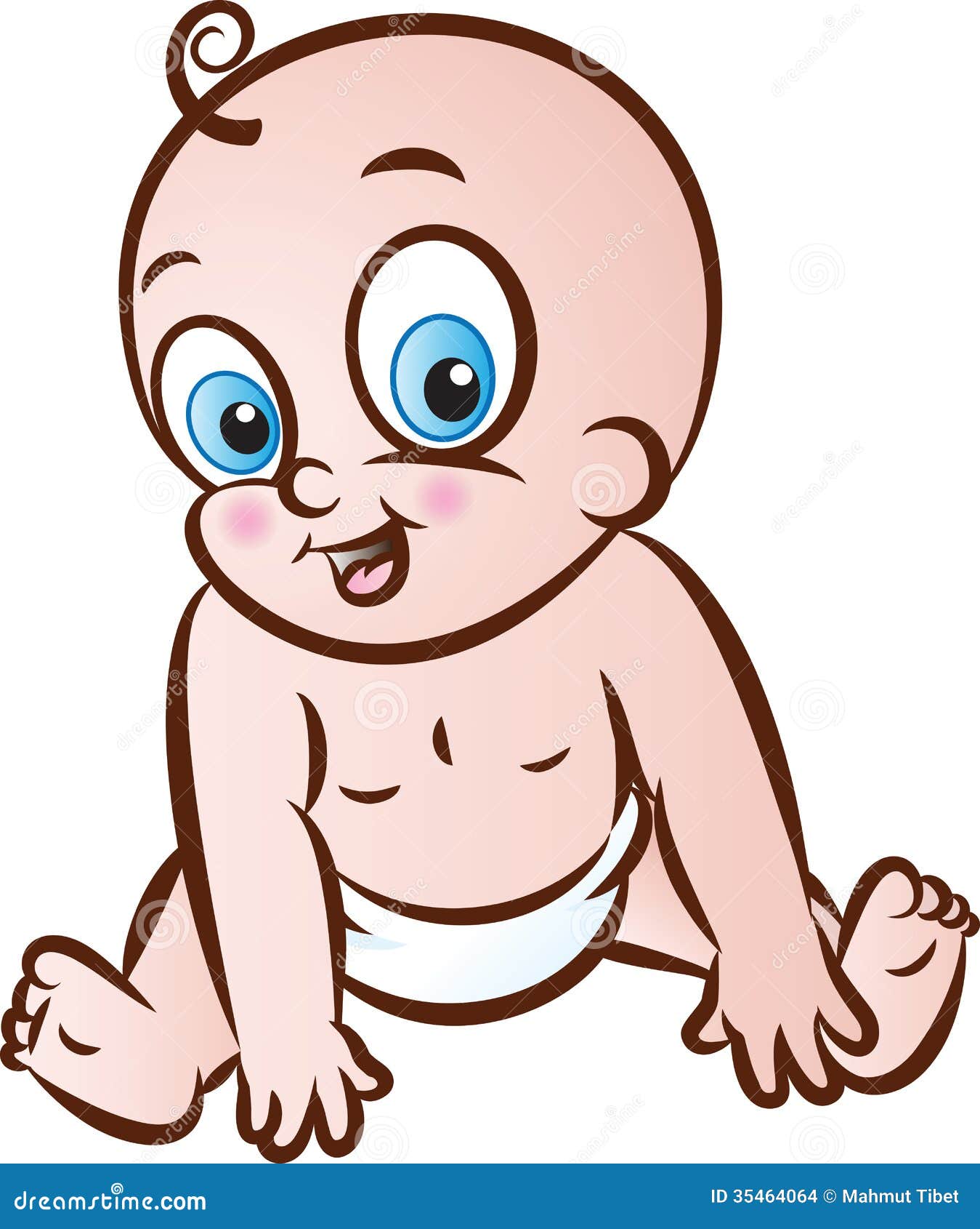 Happy baby stock vector. Illustration of babies, toddler - 35464064