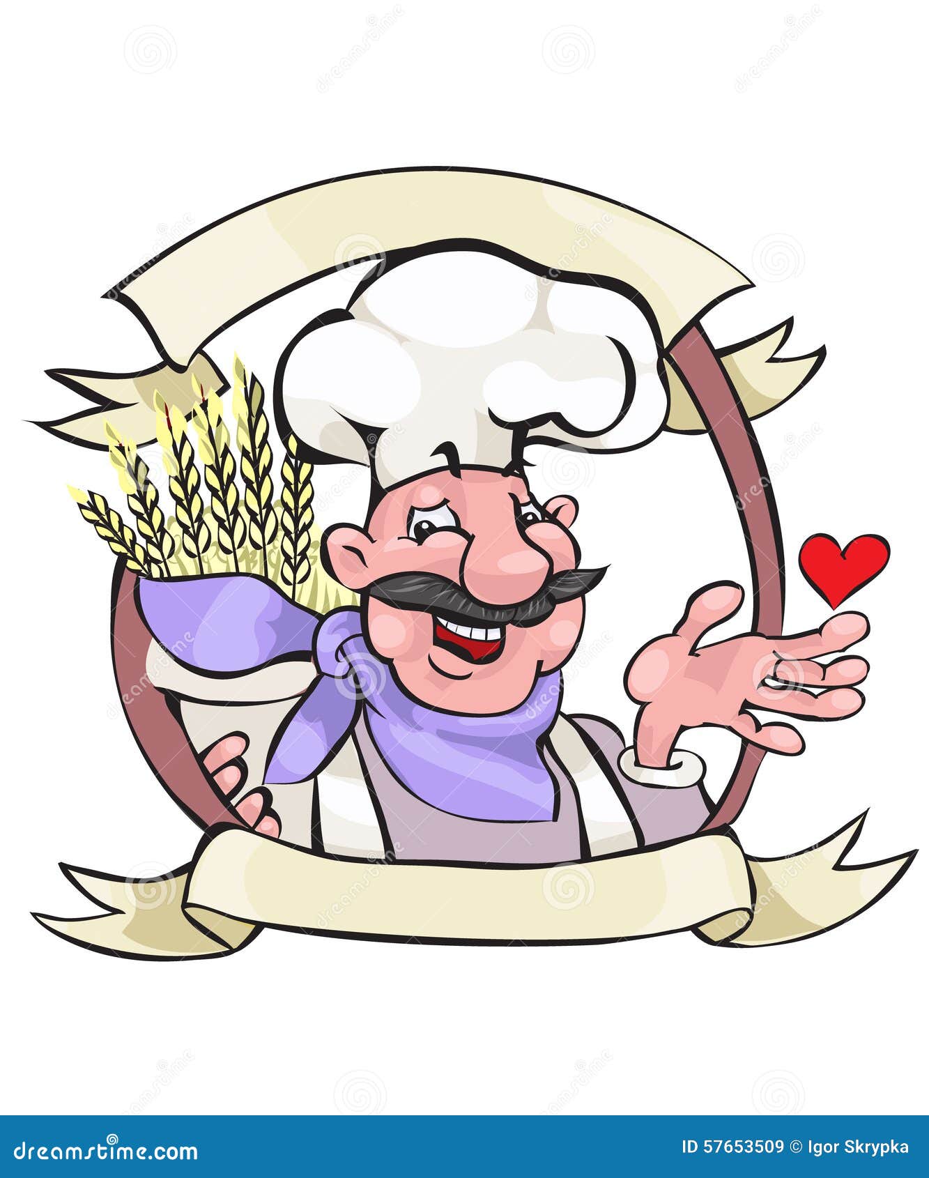 Happy Baker Premium Vector Pastry Emblem, Sign Or Logo Template. Chef ...