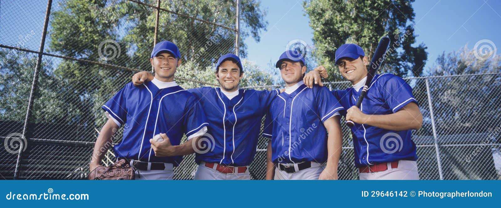 Happy Baseball Player stock photo. Image of panoramic - 29646142